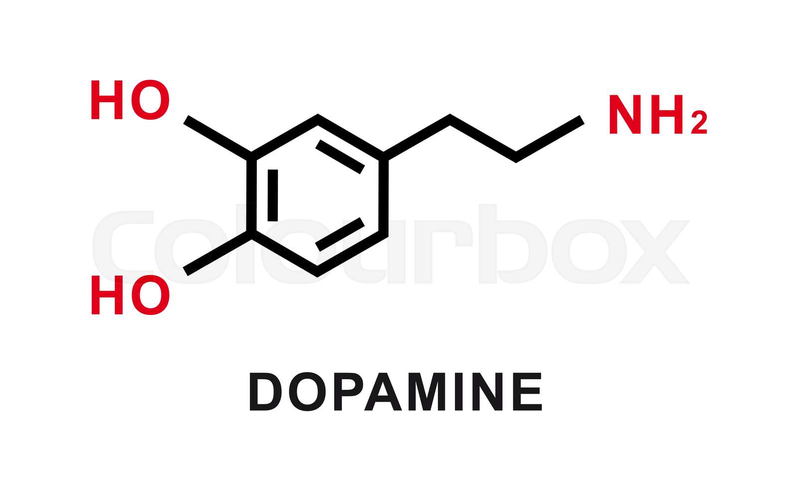 Dopamine Molecule Structure
