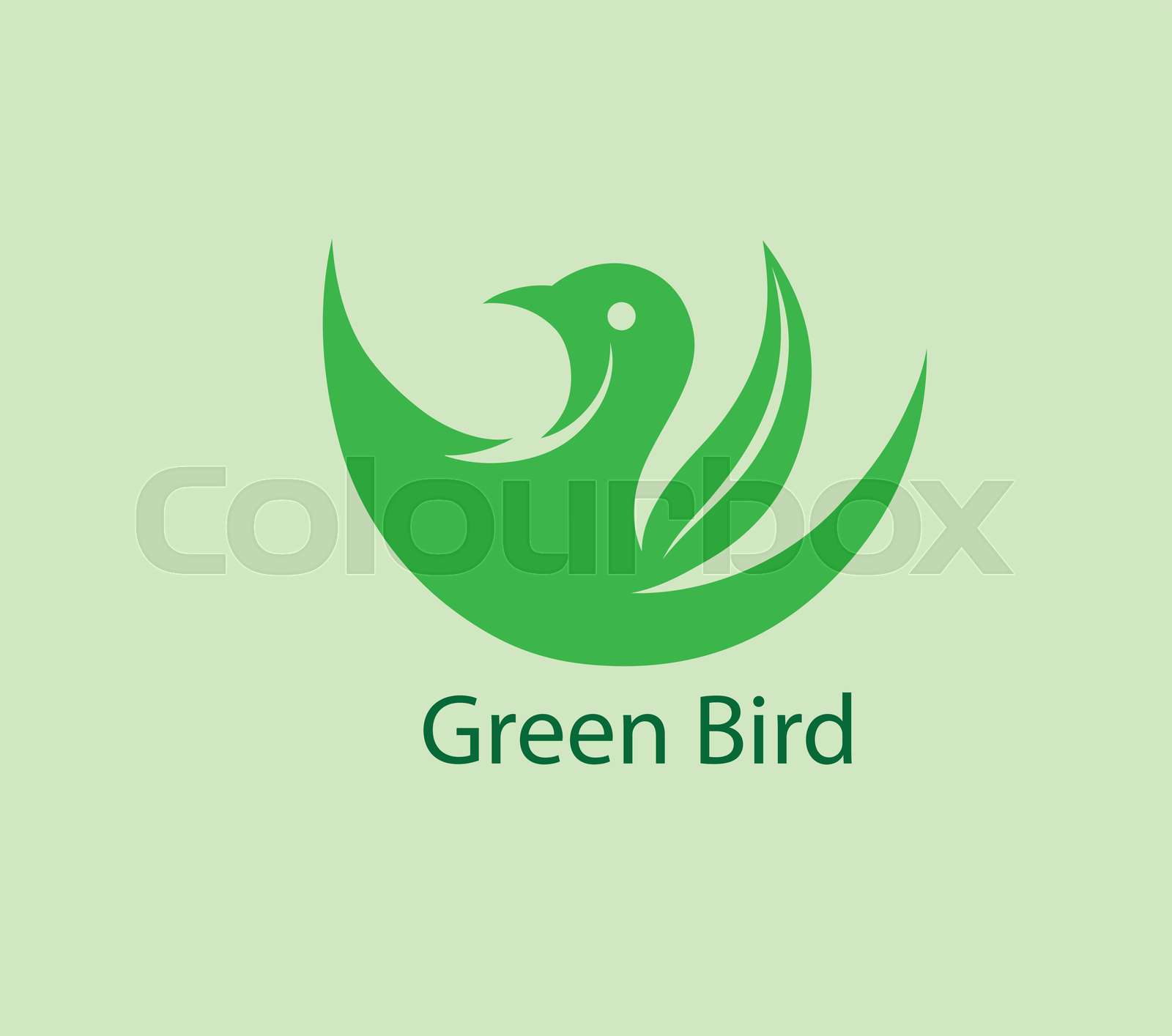 Green Bird Logo | Stock vector | Colourbox