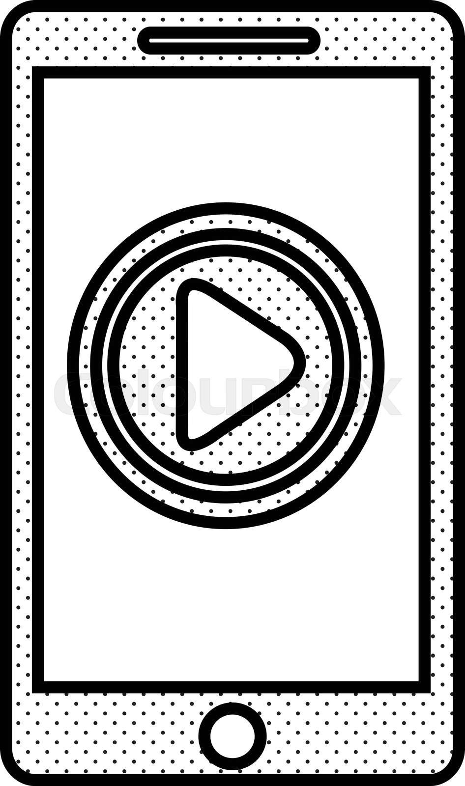 Mobile Phone icon sign symbol design | Stock vector | Colourbox