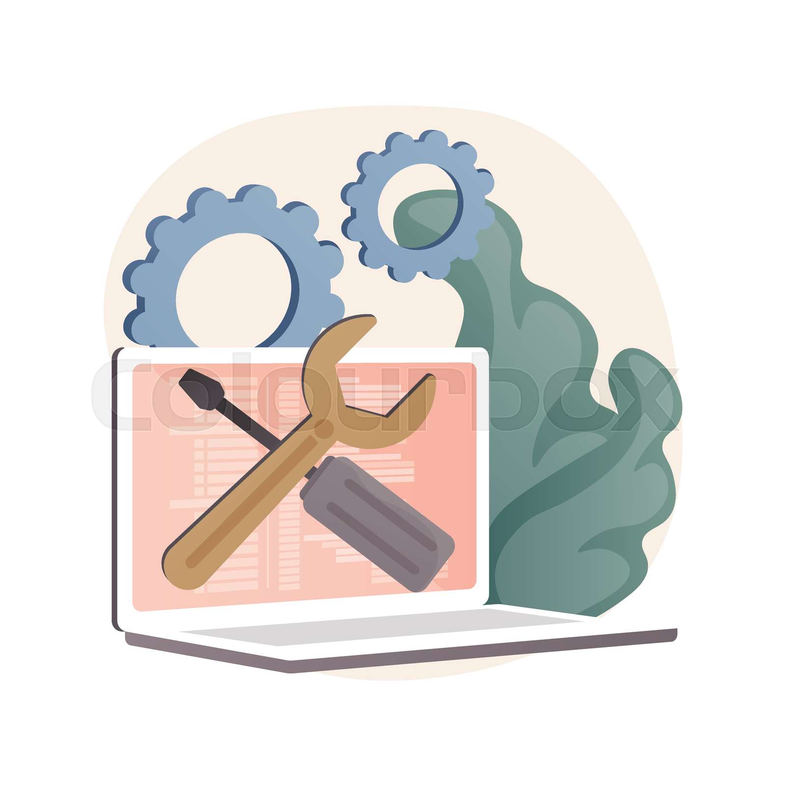 Computer service abstract concept vector illustration. | Stock vector ...