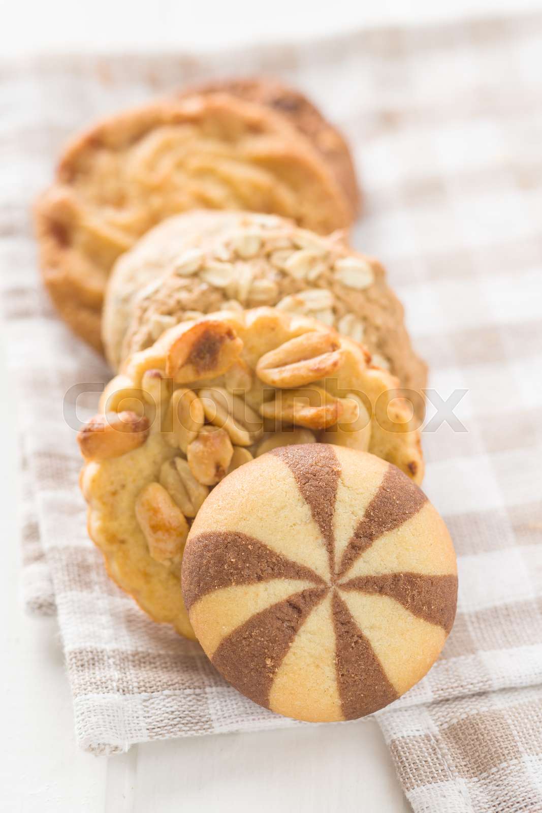 Different types of sweet cookies. | Stock image | Colourbox