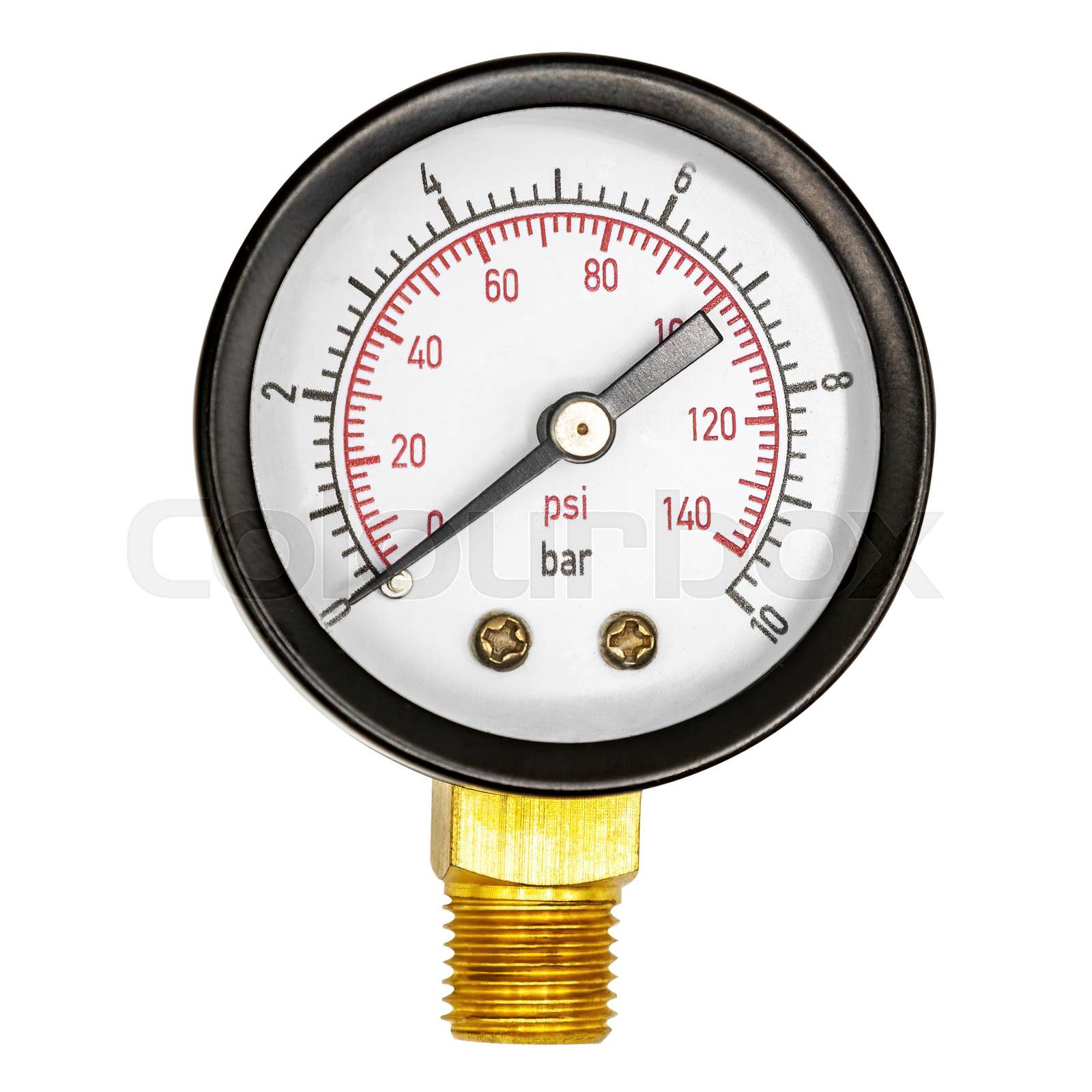 Manometer or air gauge for pressure regulation in pumping station ...