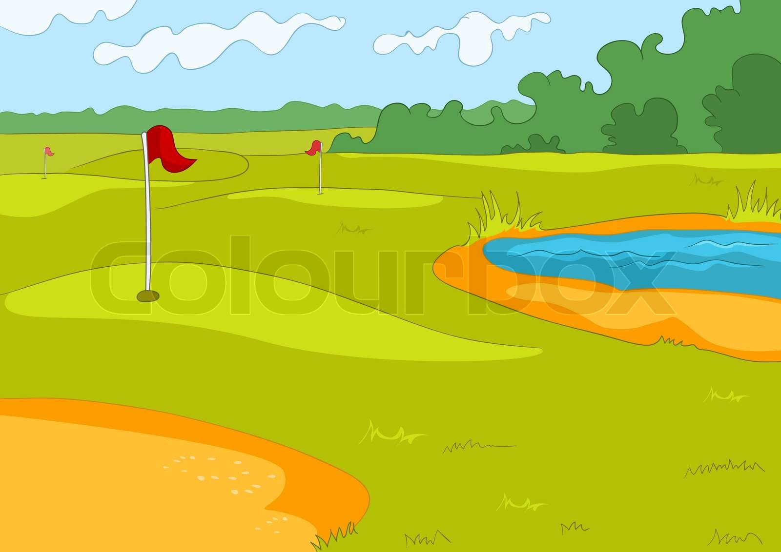 Golf Field | Stock vector | Colourbox