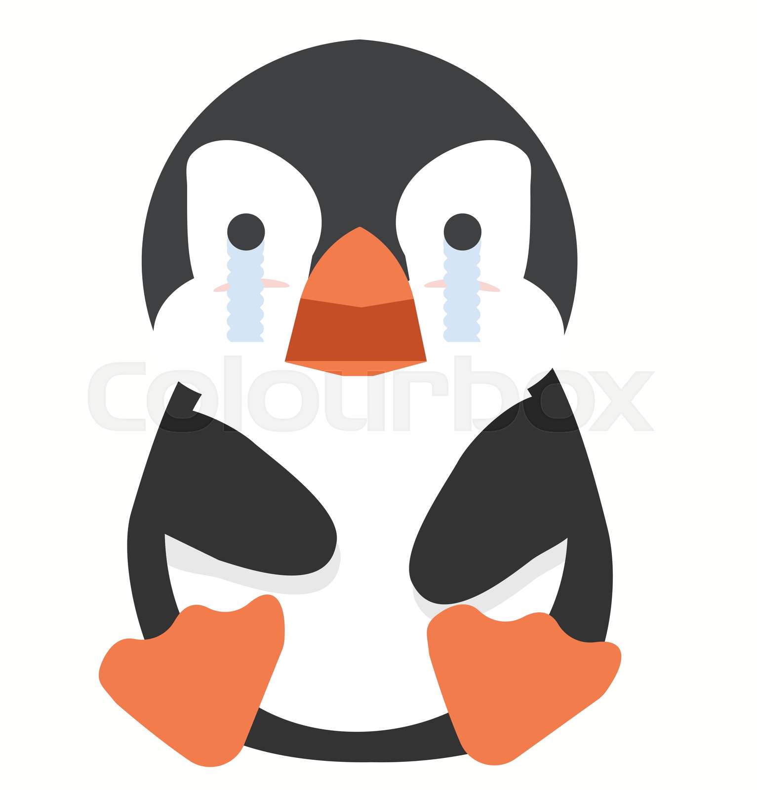 Sad Cute Penguin