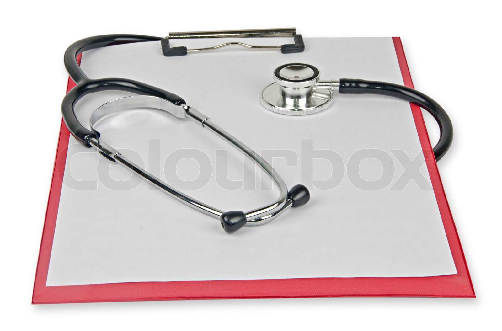 stethoscope and clipboard | Stock image | Colourbox