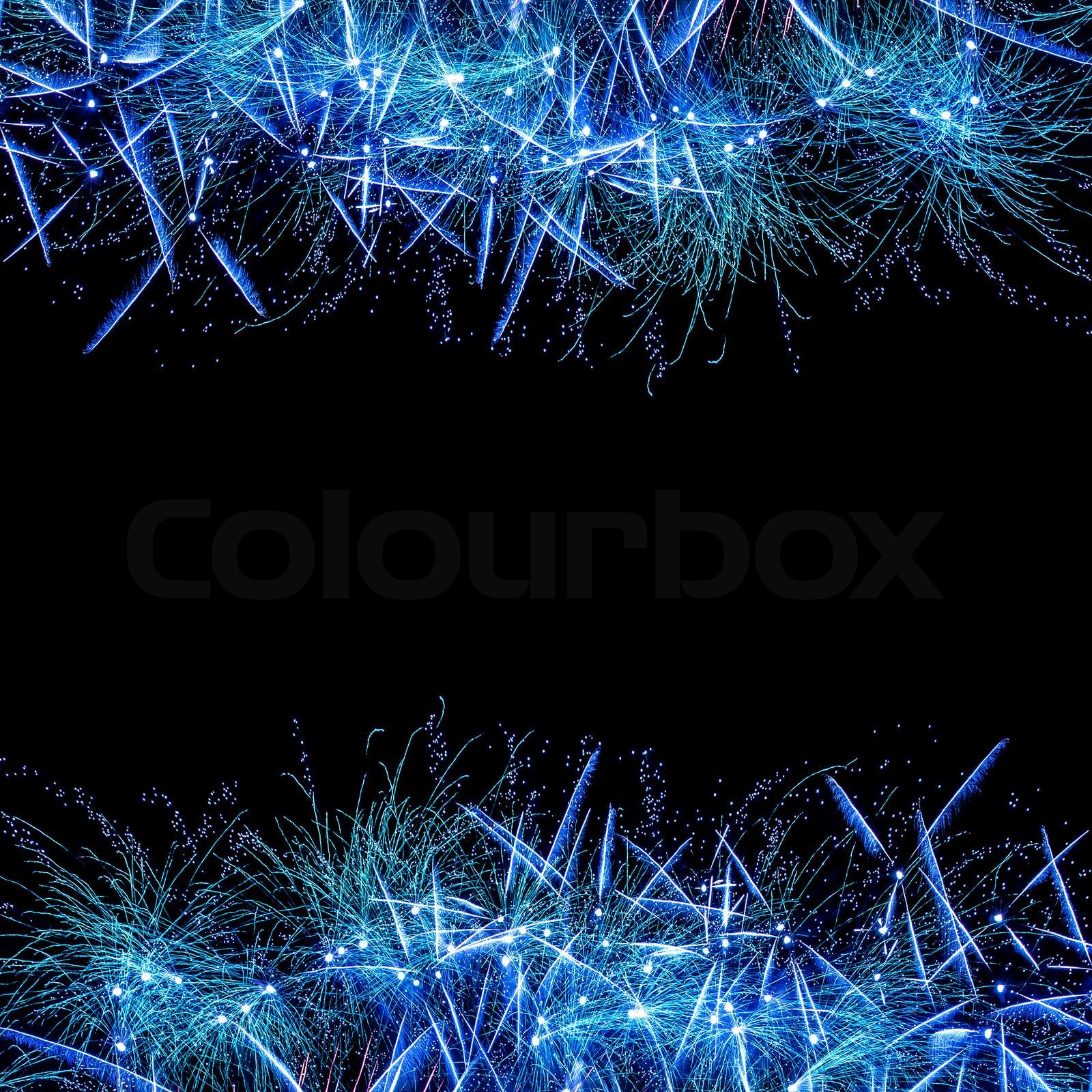 Holiday firework border | Stock image | Colourbox