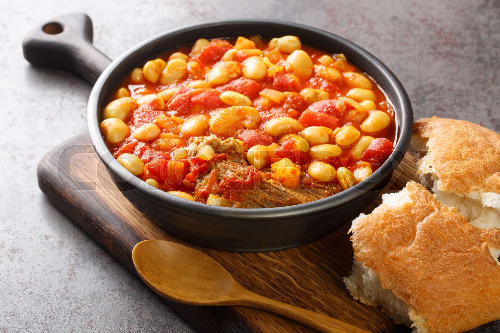 Moroccan loubia is a traditional dish consisting of stewed white beans ...