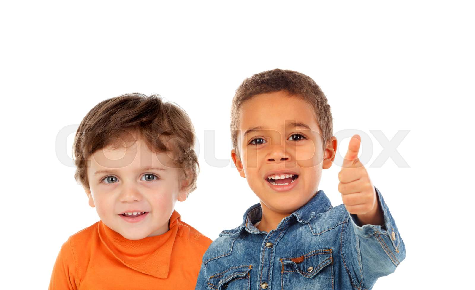 Two cute children | Stock image | Colourbox