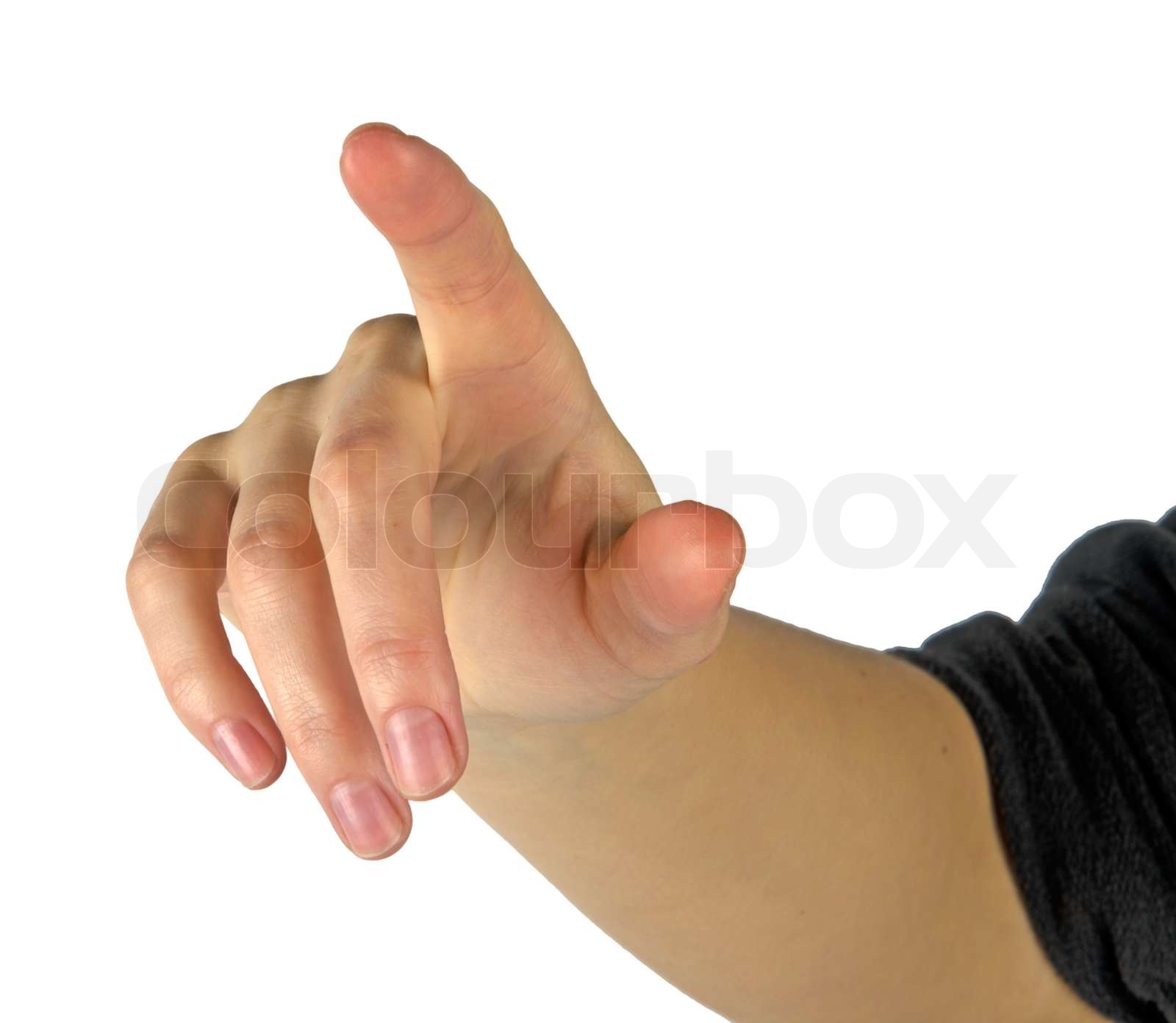 zeigende Hand | Stock Bild | Colourbox