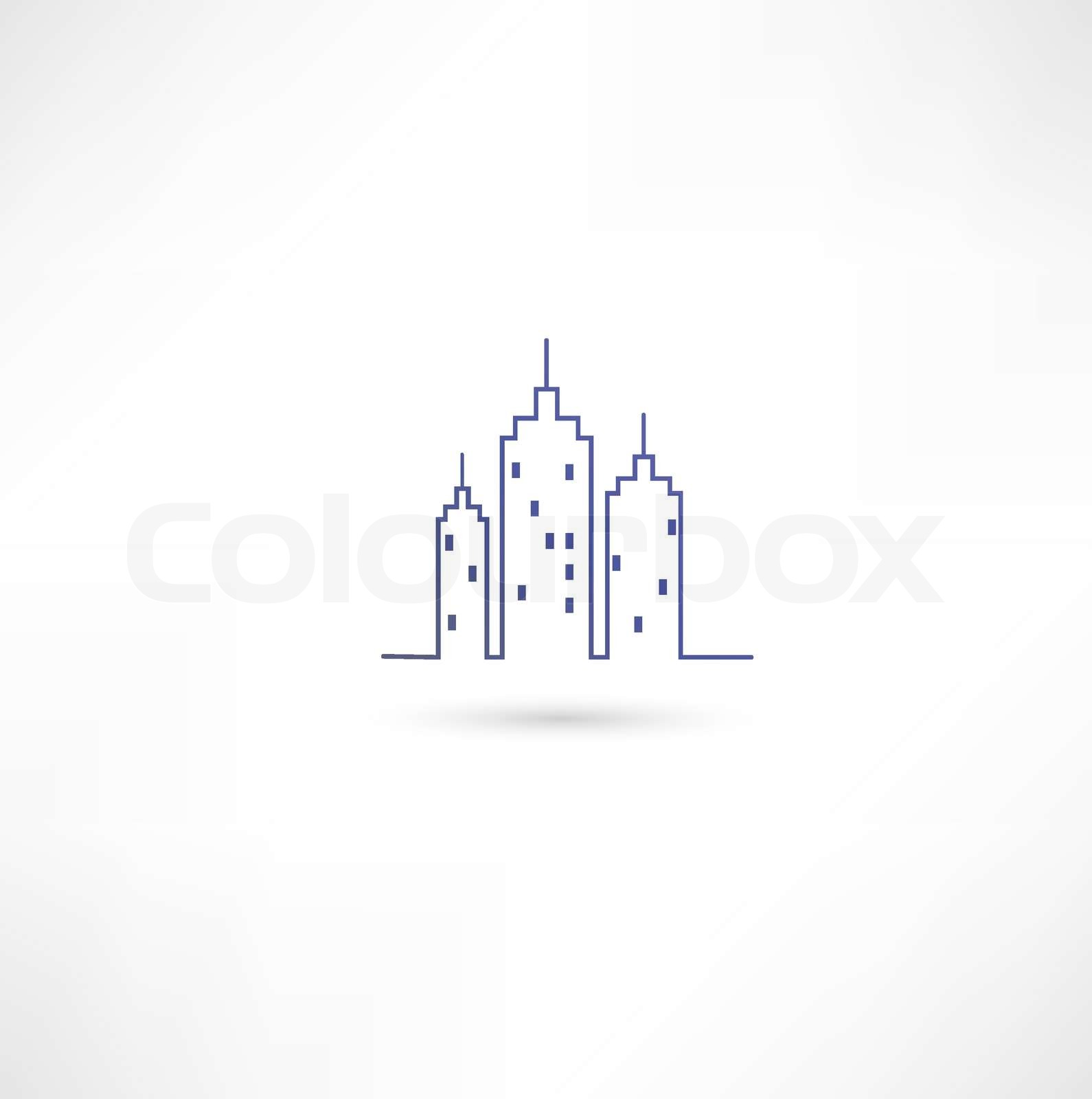 Stadt Icon | Stock-Vektor | Colourbox