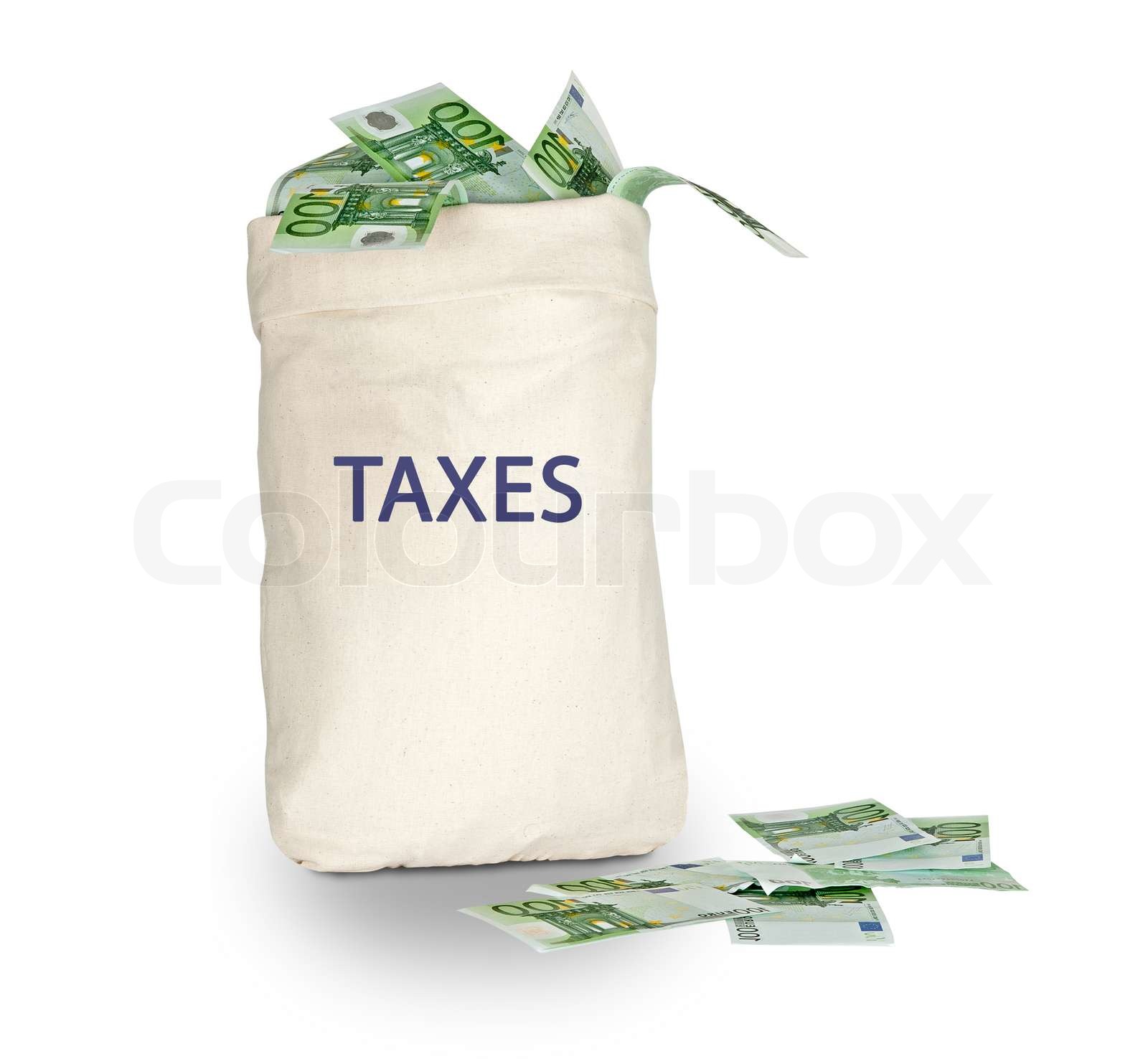 Bag with taxes | Stock image | Colourbox