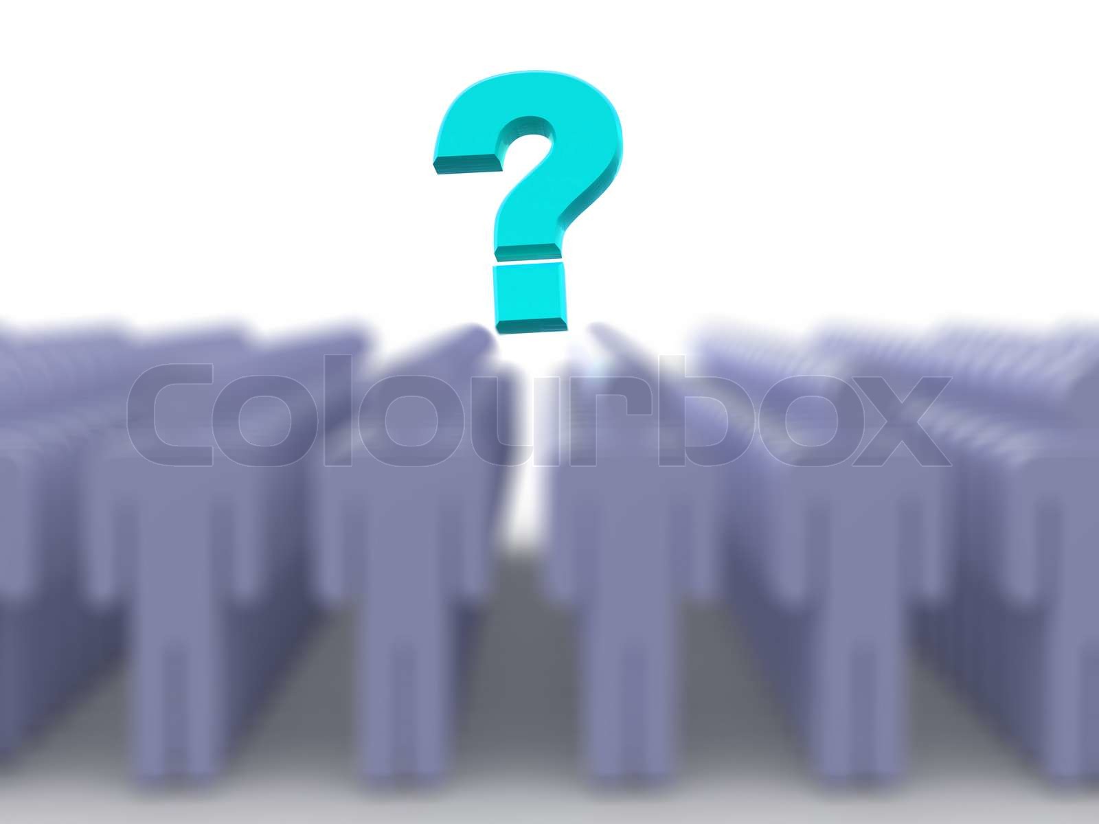man and question | Stock image | Colourbox
