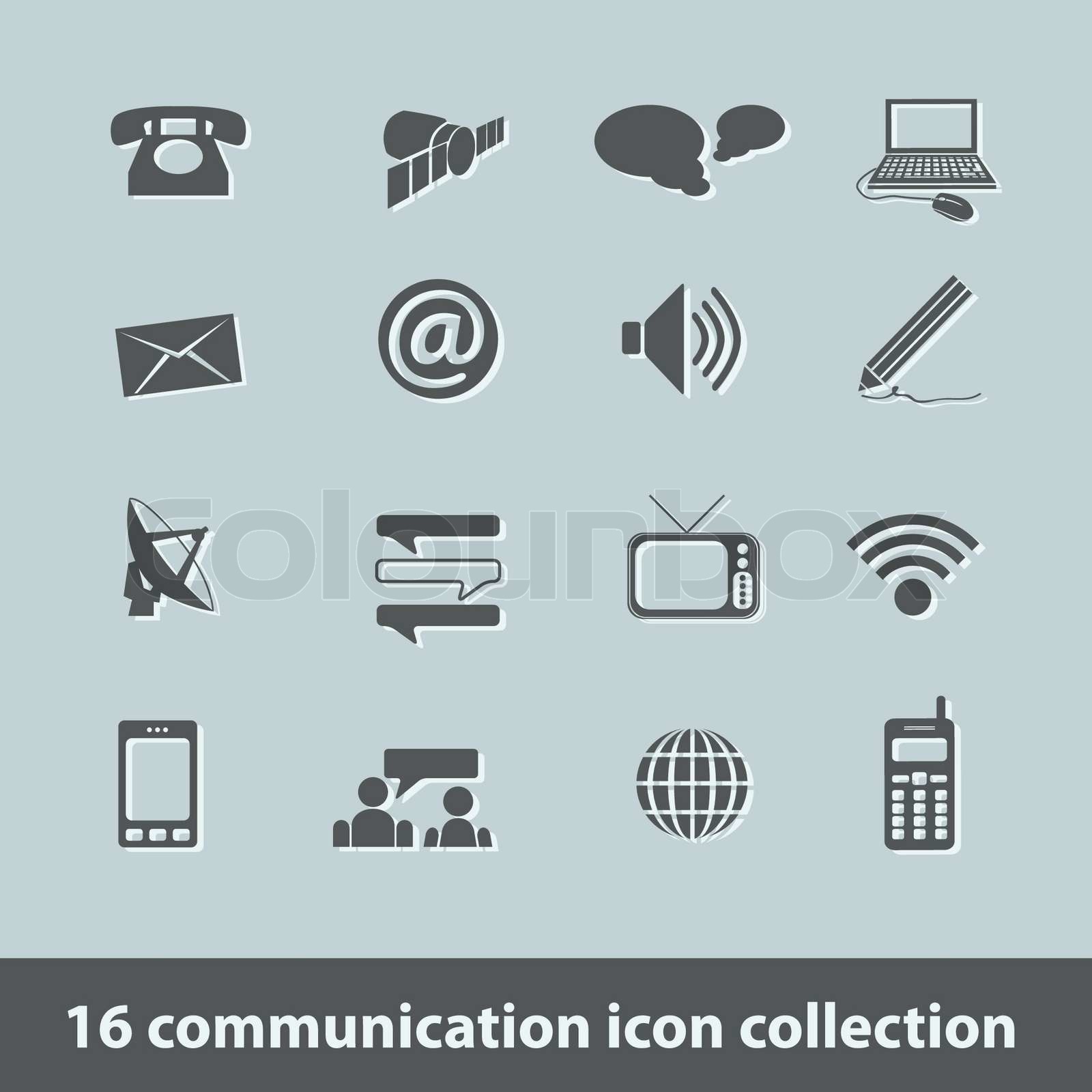 communication icons | Stock vector | Colourbox