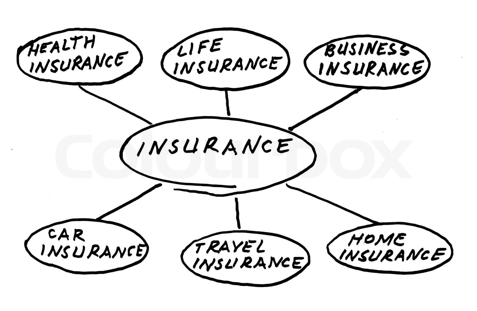 Insurance diagram | Stock image | Colourbox