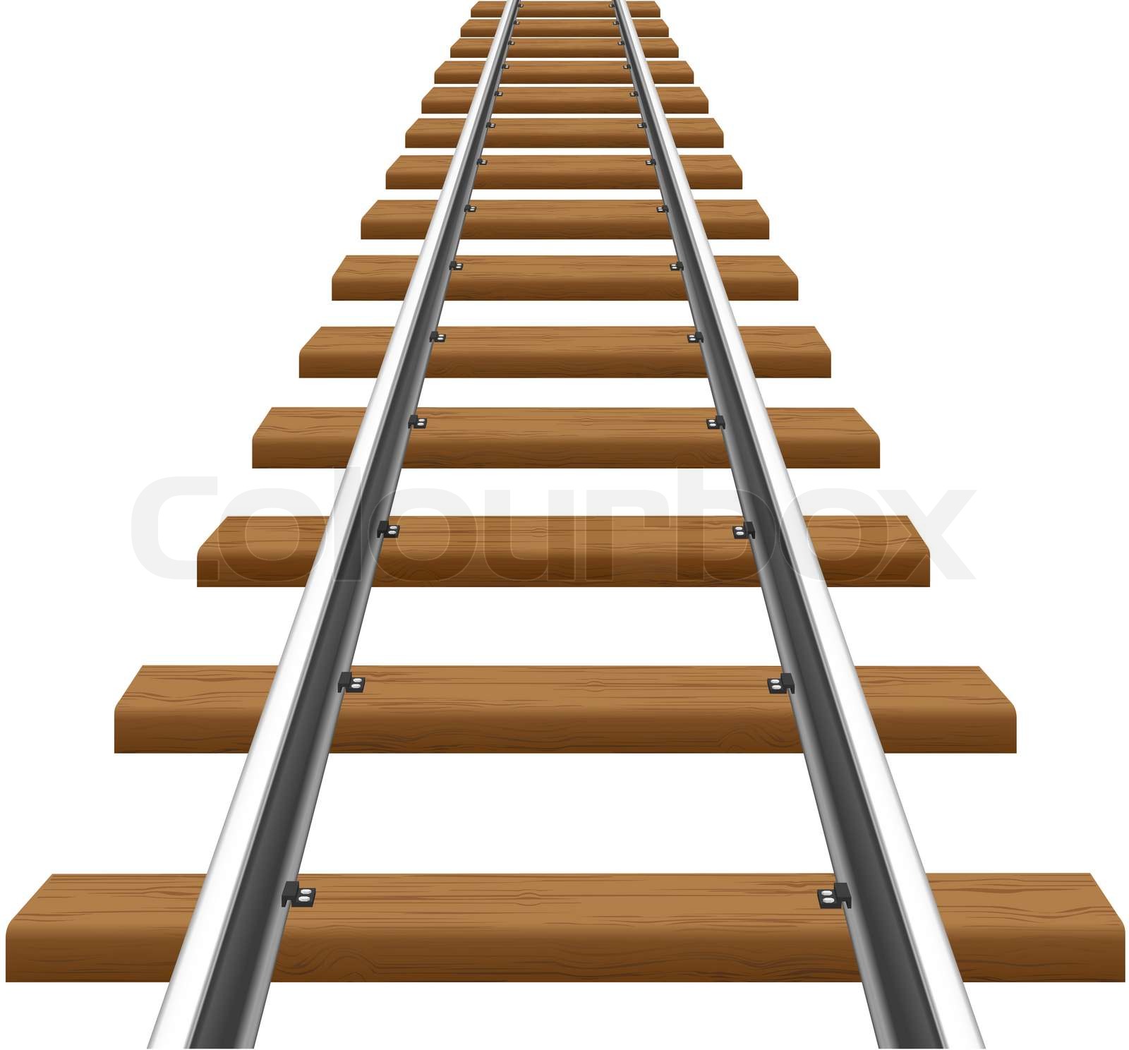 gleis, bahn, asphalt | Stock Bild | Colourbox