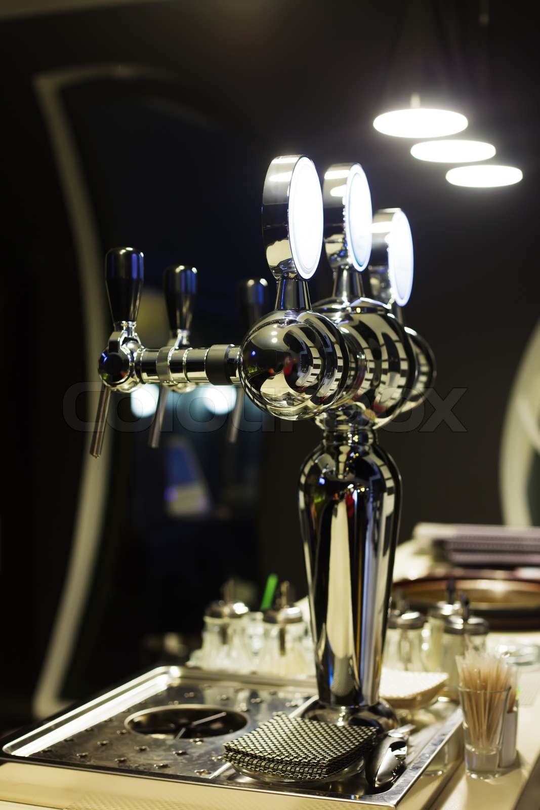 Beer taps | Stock image | Colourbox