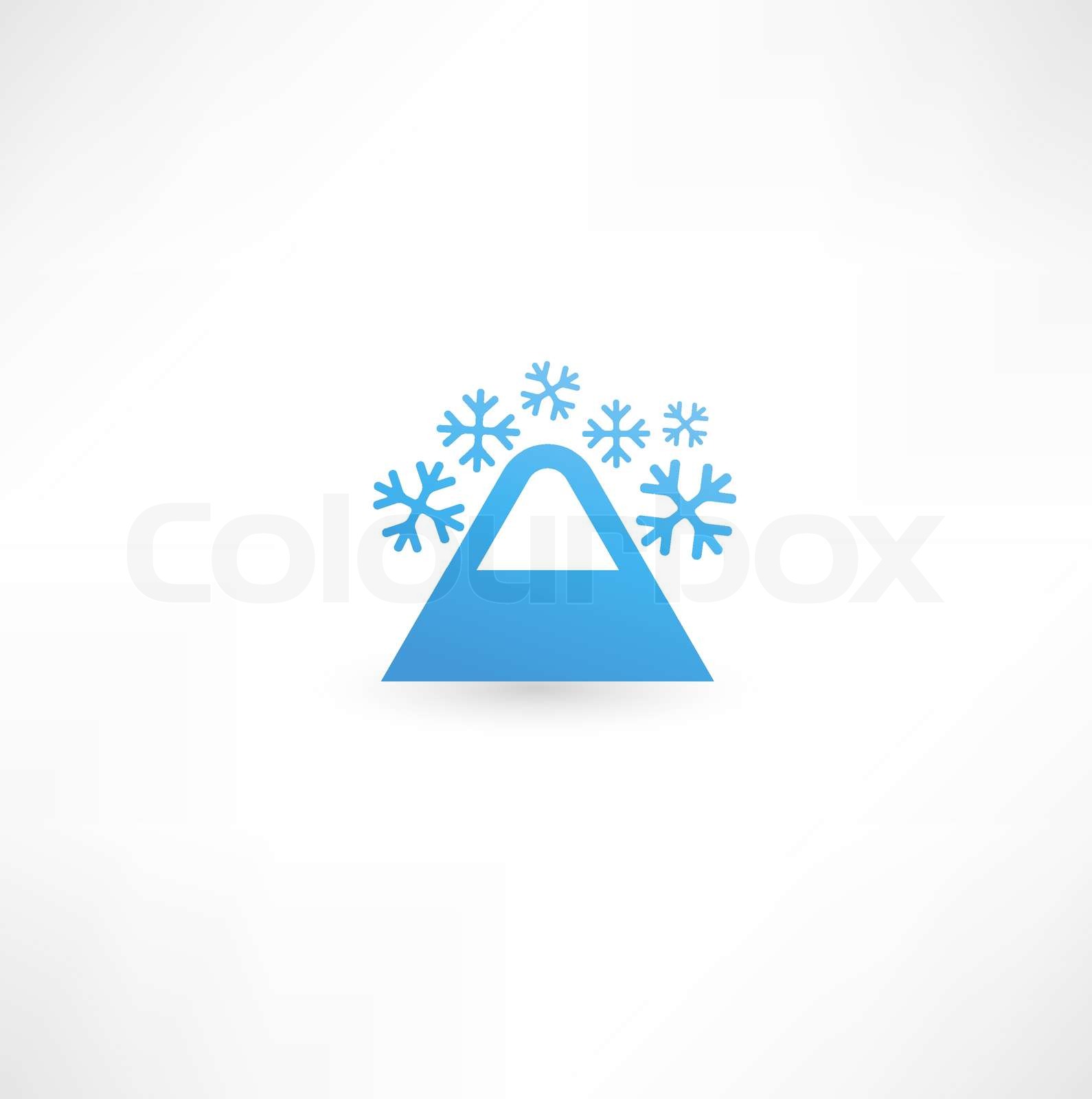 cerro, icono, vector | Vector de archivo | Colourbox