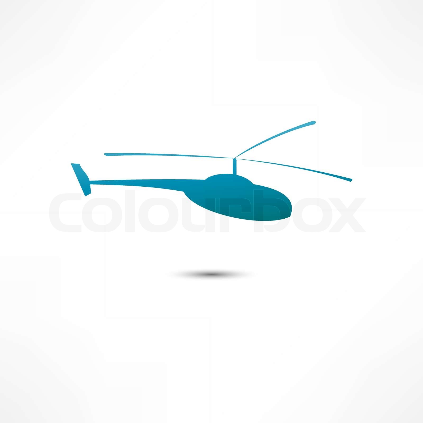 helikopter, icon, wüste | Stock-Vektor | Colourbox