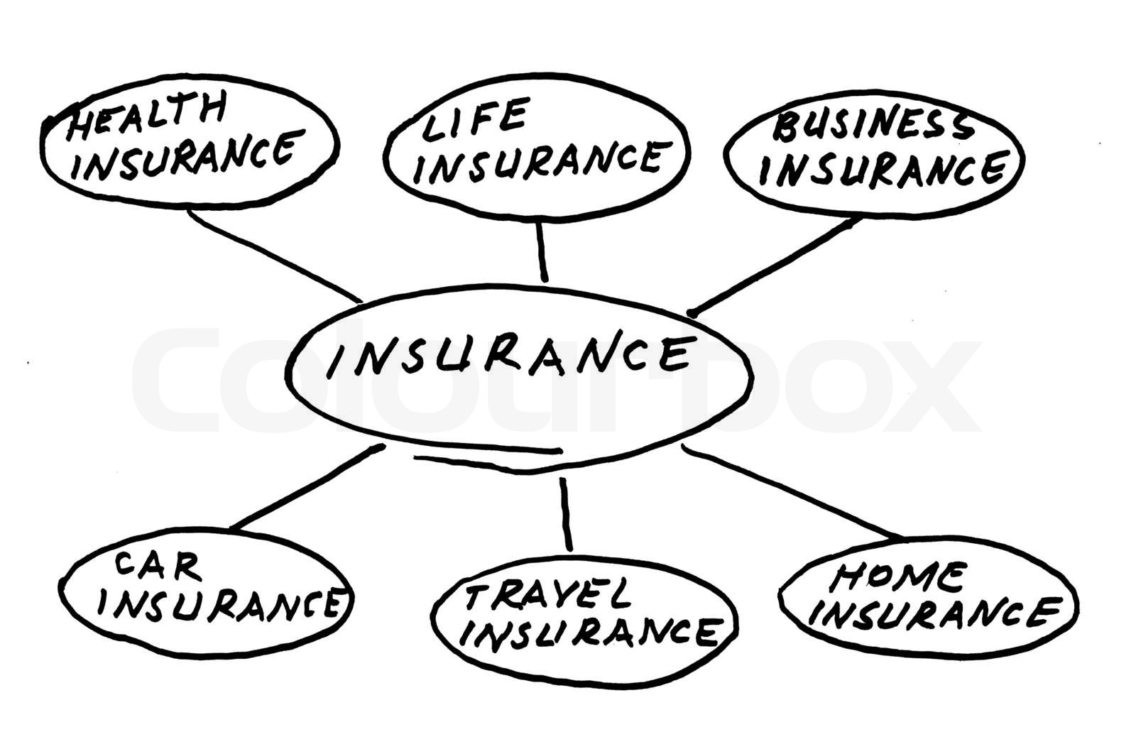 Insurance diagram | Stock image | Colourbox