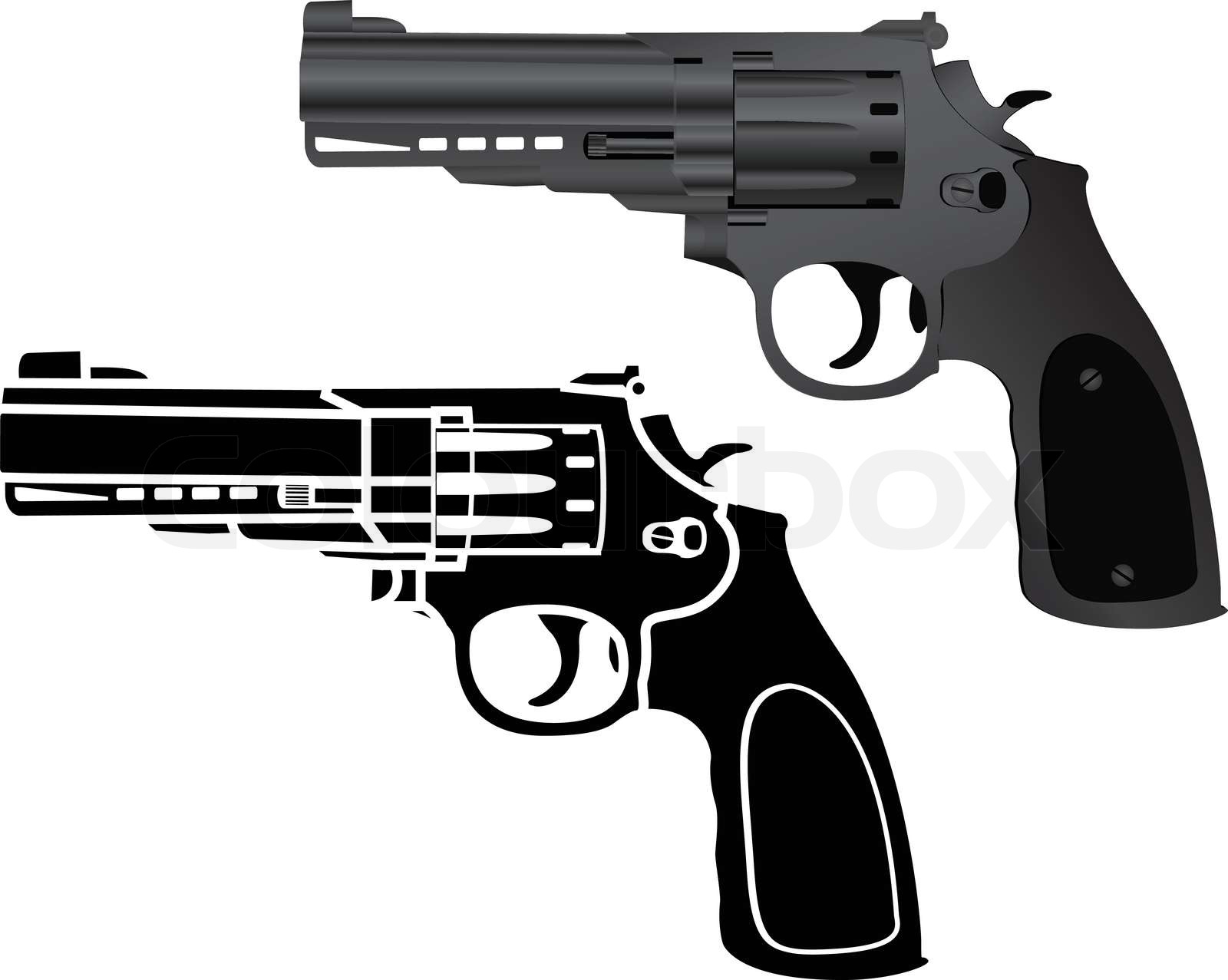 Two Guns Clipart