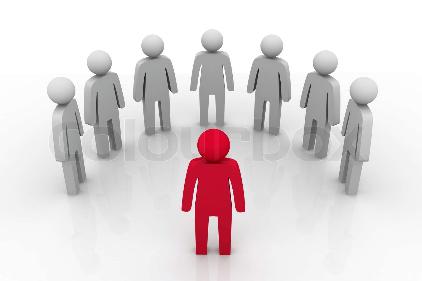 Group Leader Concept. 3d illustration. | Stock image | Colourbox