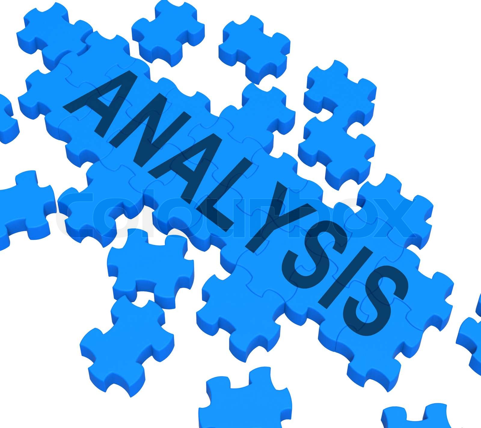 Analysis Puzzle Shows Verification And Testing | Stock image | Colourbox