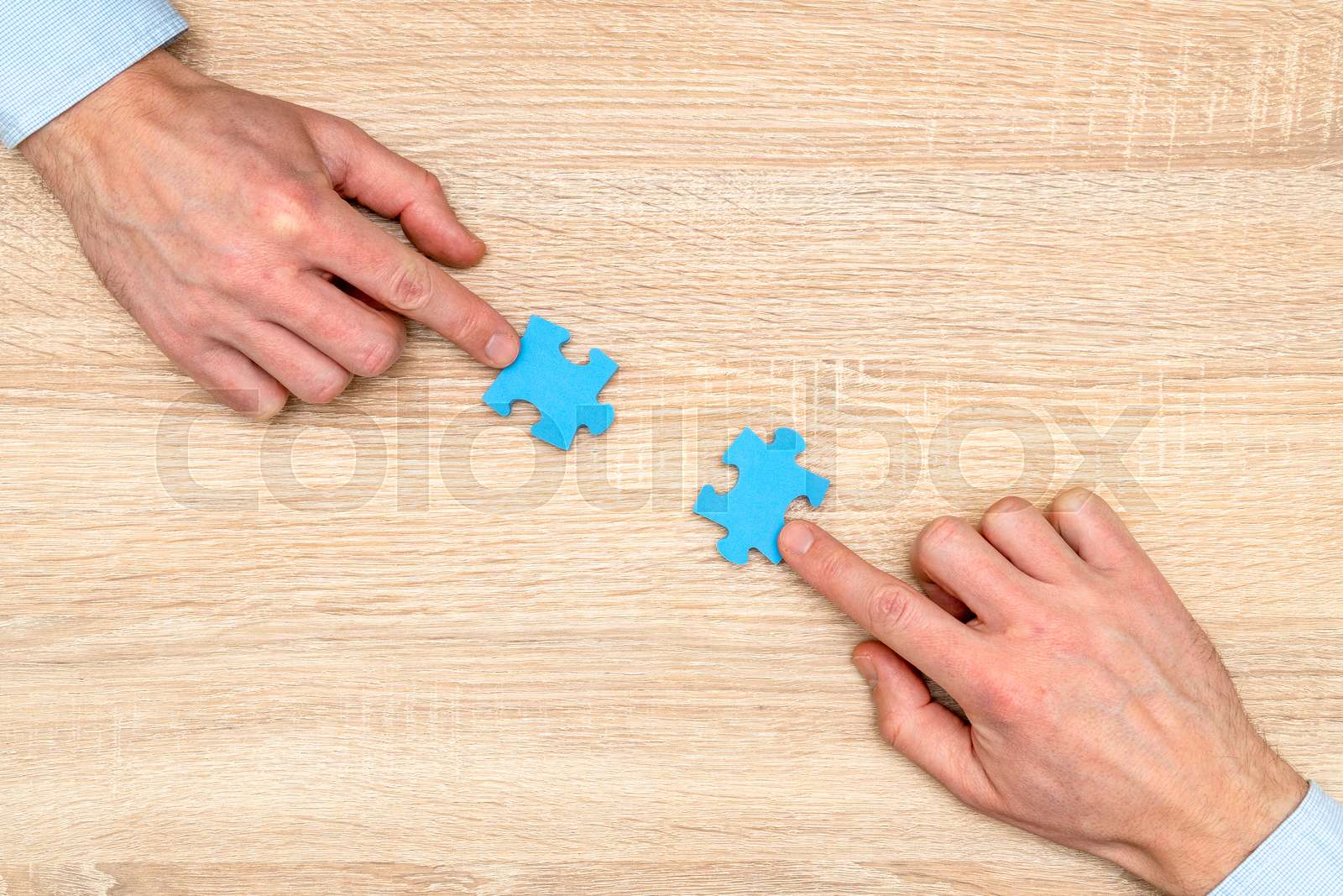 Merge two pieces of puzzle - concept for brainstorming and decision ...