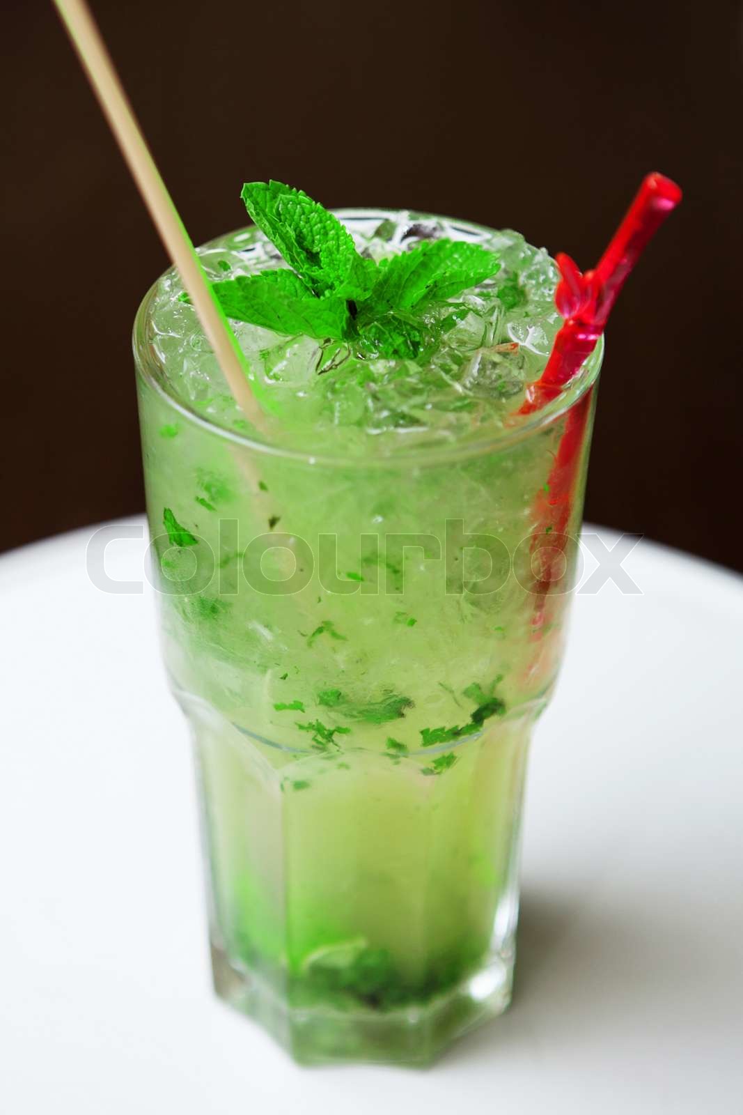 Fresh mojito cocktail on glass | Stock image | Colourbox