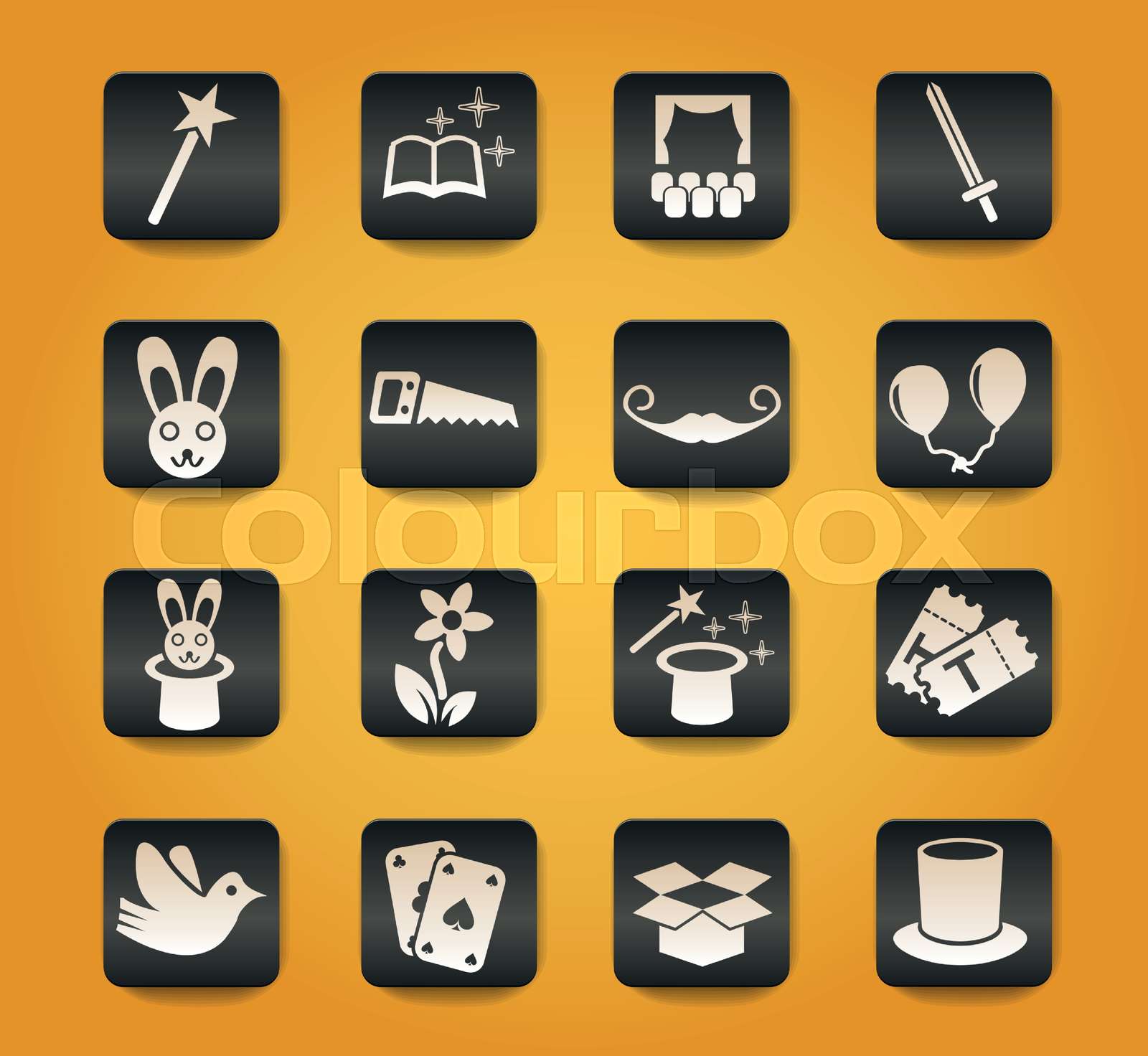 magic icon set | Stock vector | Colourbox