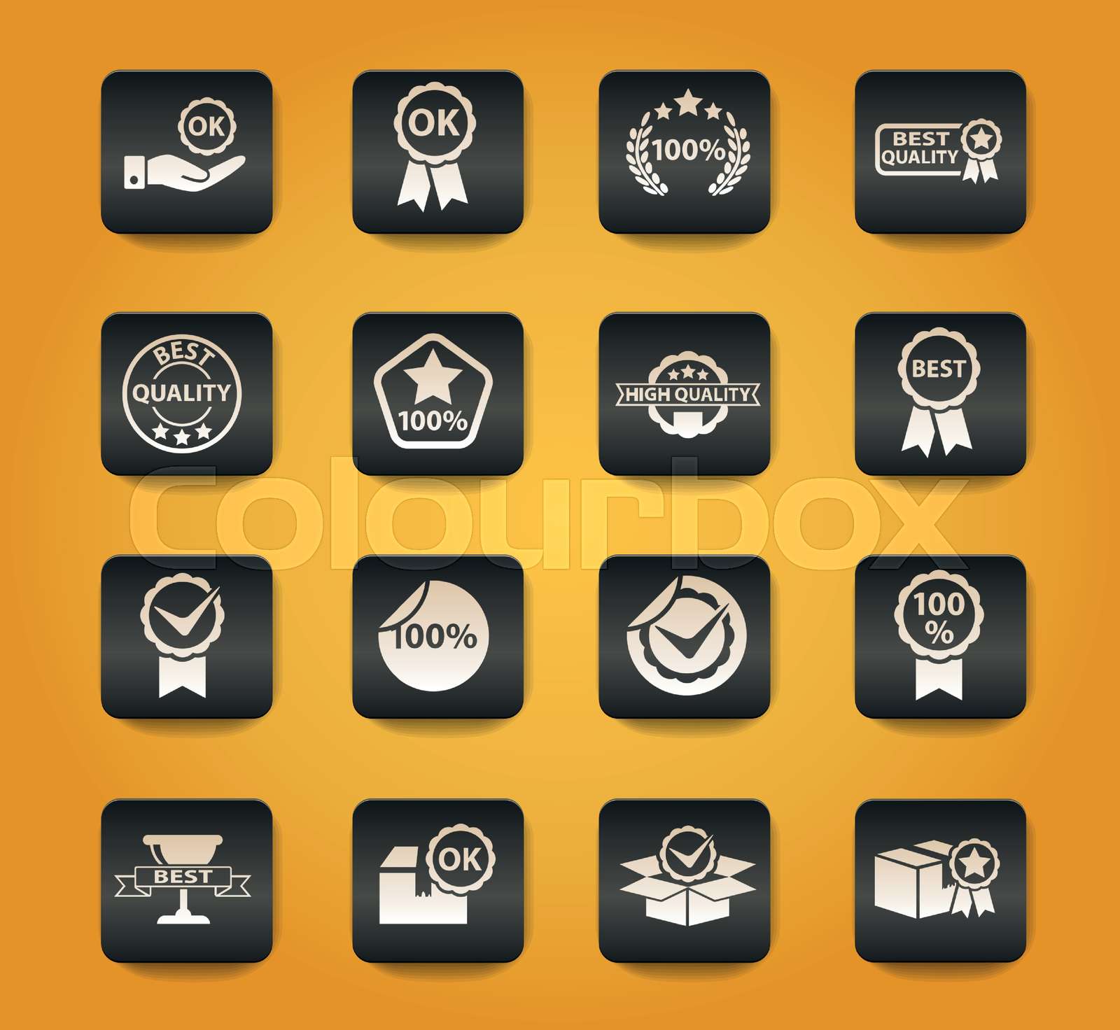 quality icon set | Stock vector | Colourbox