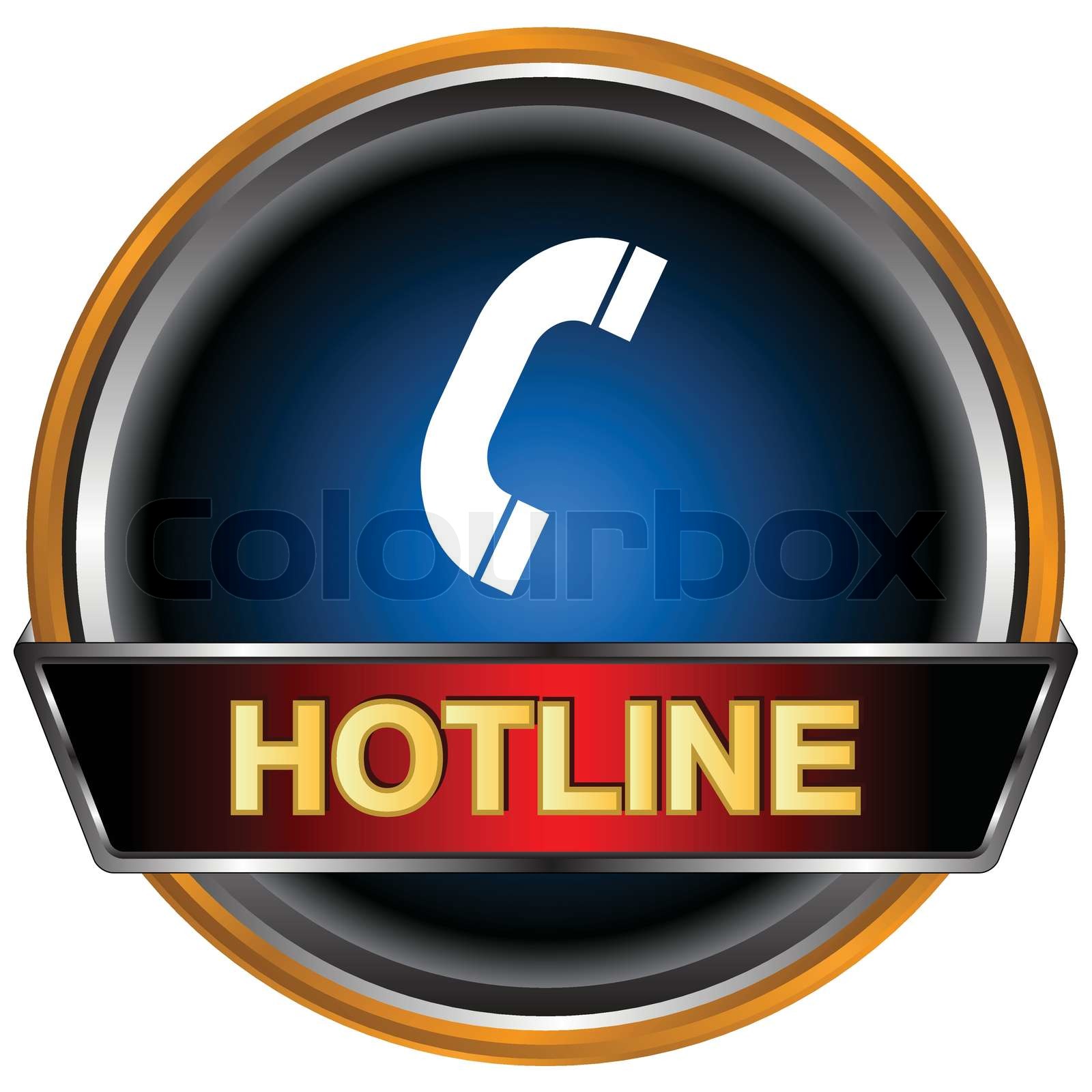Hotline logo | Stock vector | Colourbox