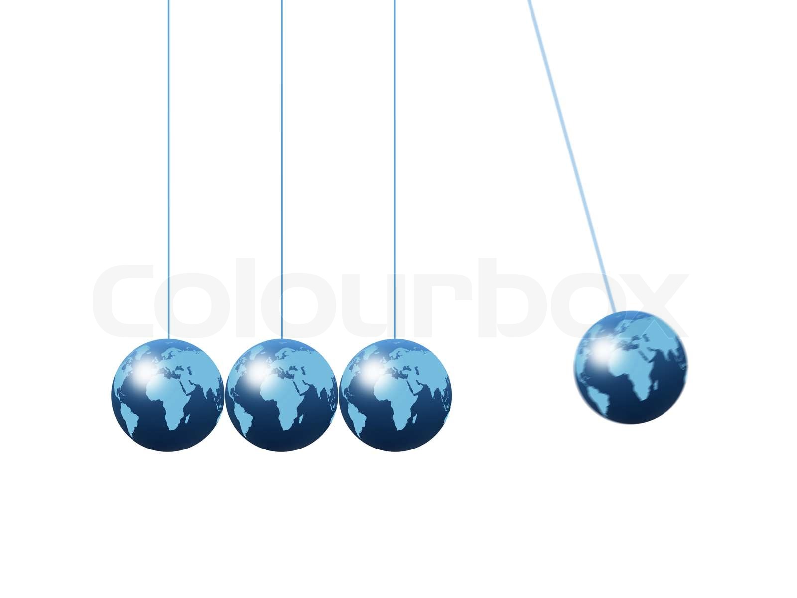 Newtons Cradle Stock Image Colourbox