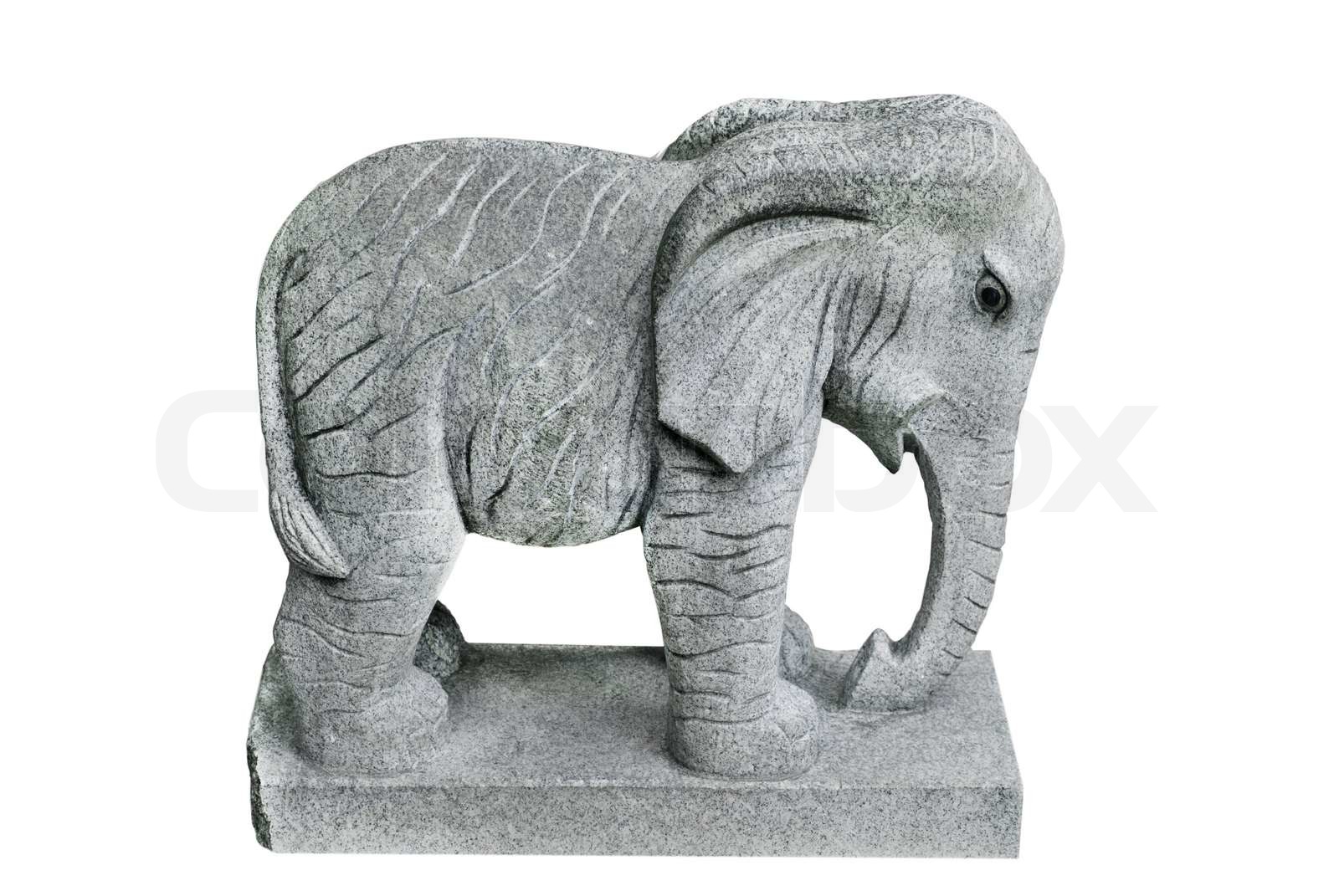 elefant, sten, statue | Stock foto | Colourbox