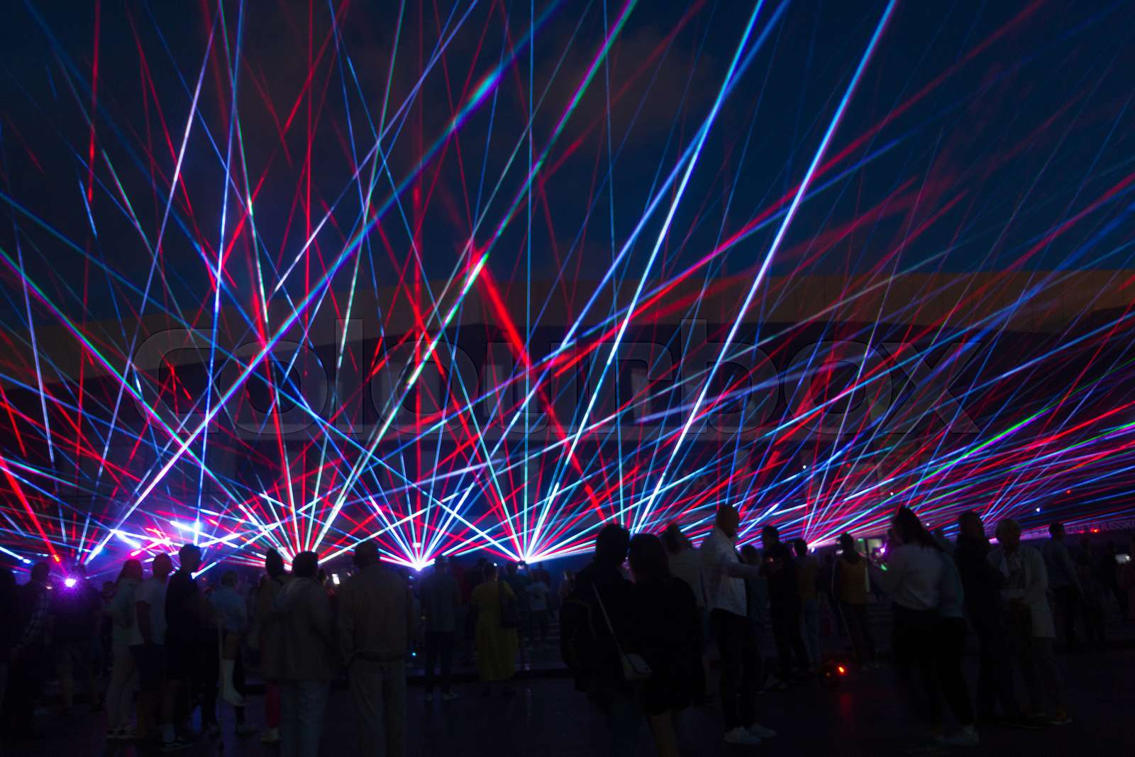 blue laser lights | Stock image | Colourbox