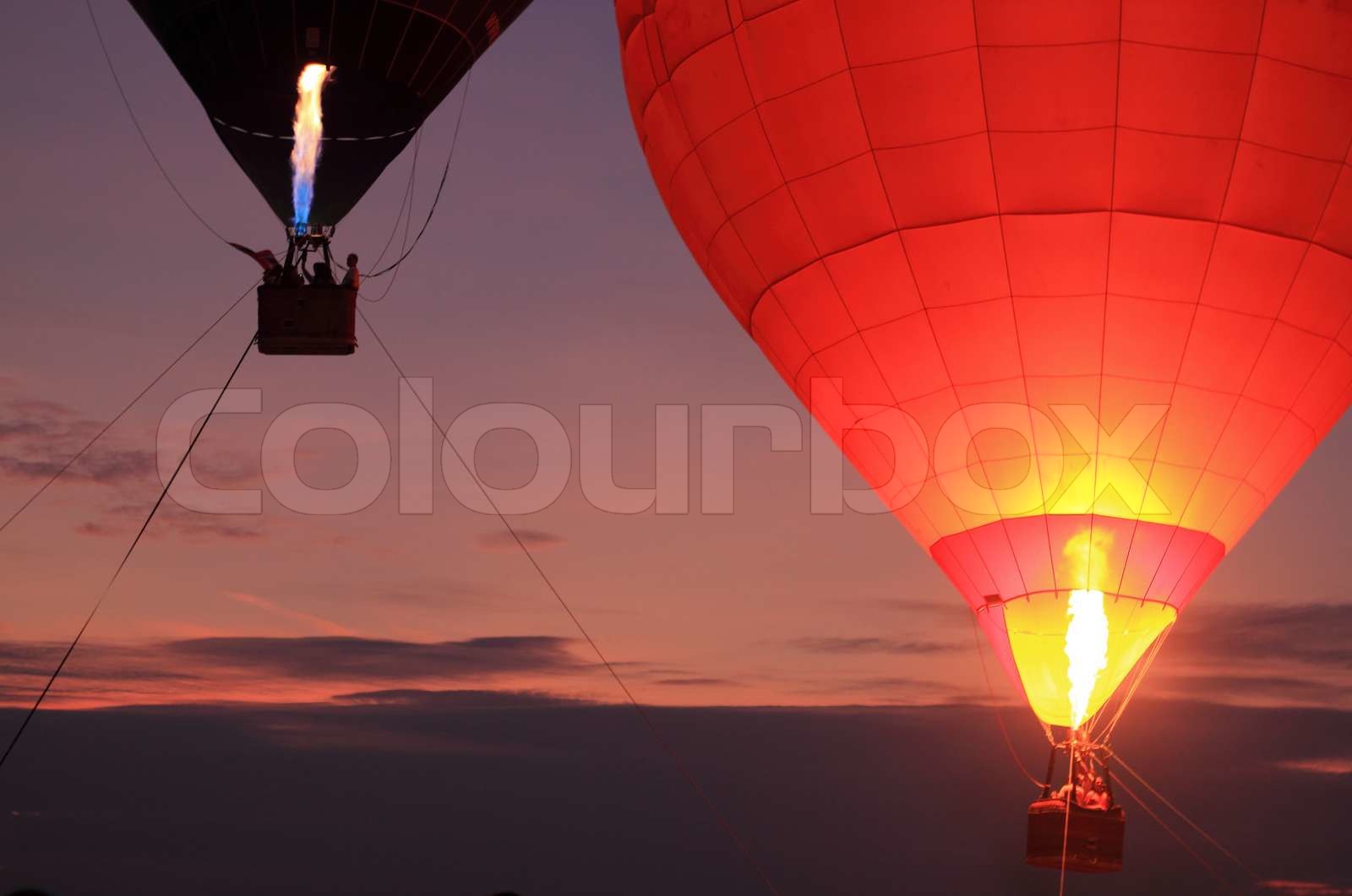 balloon with sunset | Stock image | Colourbox