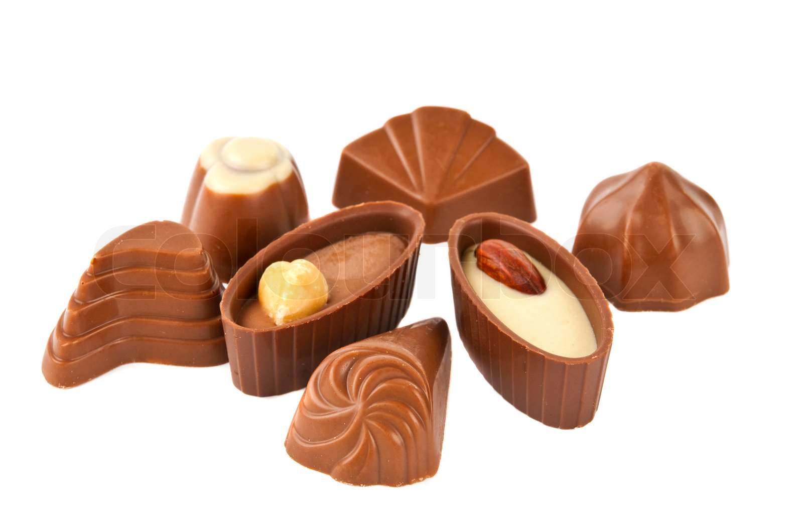 Chocolate Candy Isolated Stock Image Colourbox