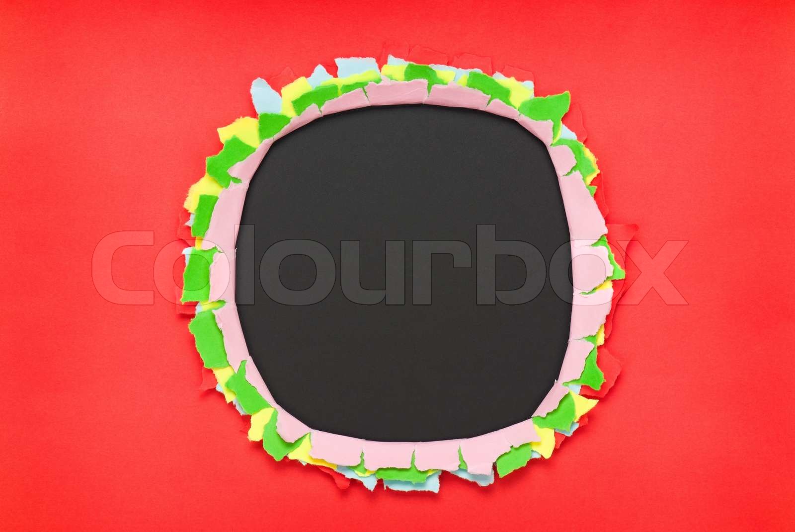 Hole in paper | Stock image | Colourbox