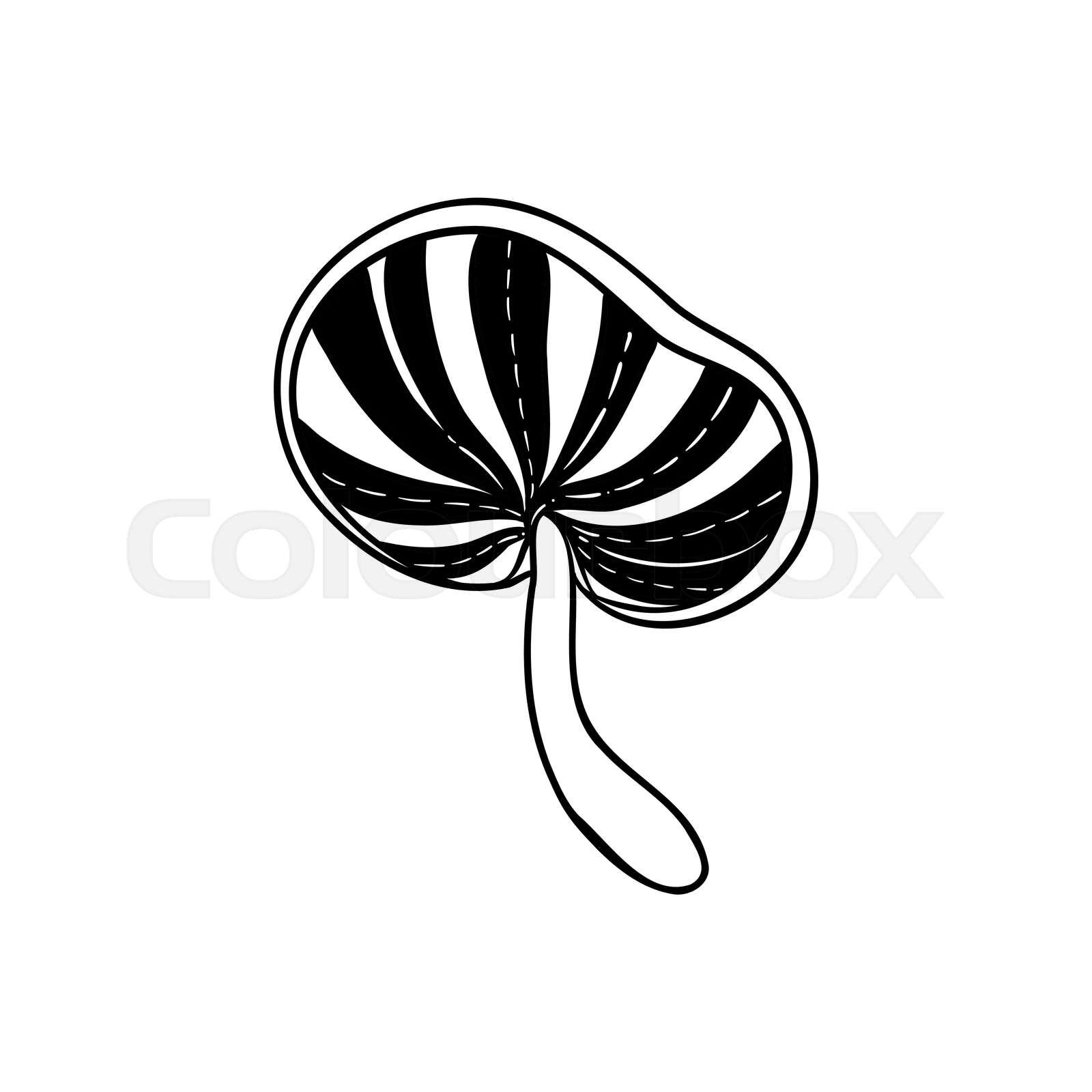 Magic mushrooms. Psychedelic hallucination. Outline vector illustration ...