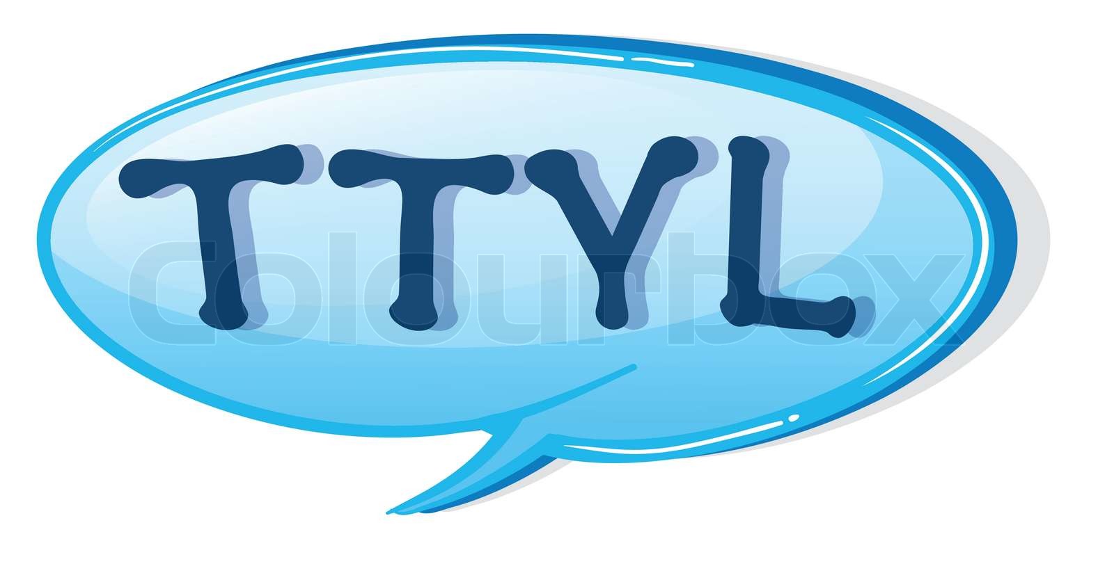 en taleboble | Stock vektor | Colourbox