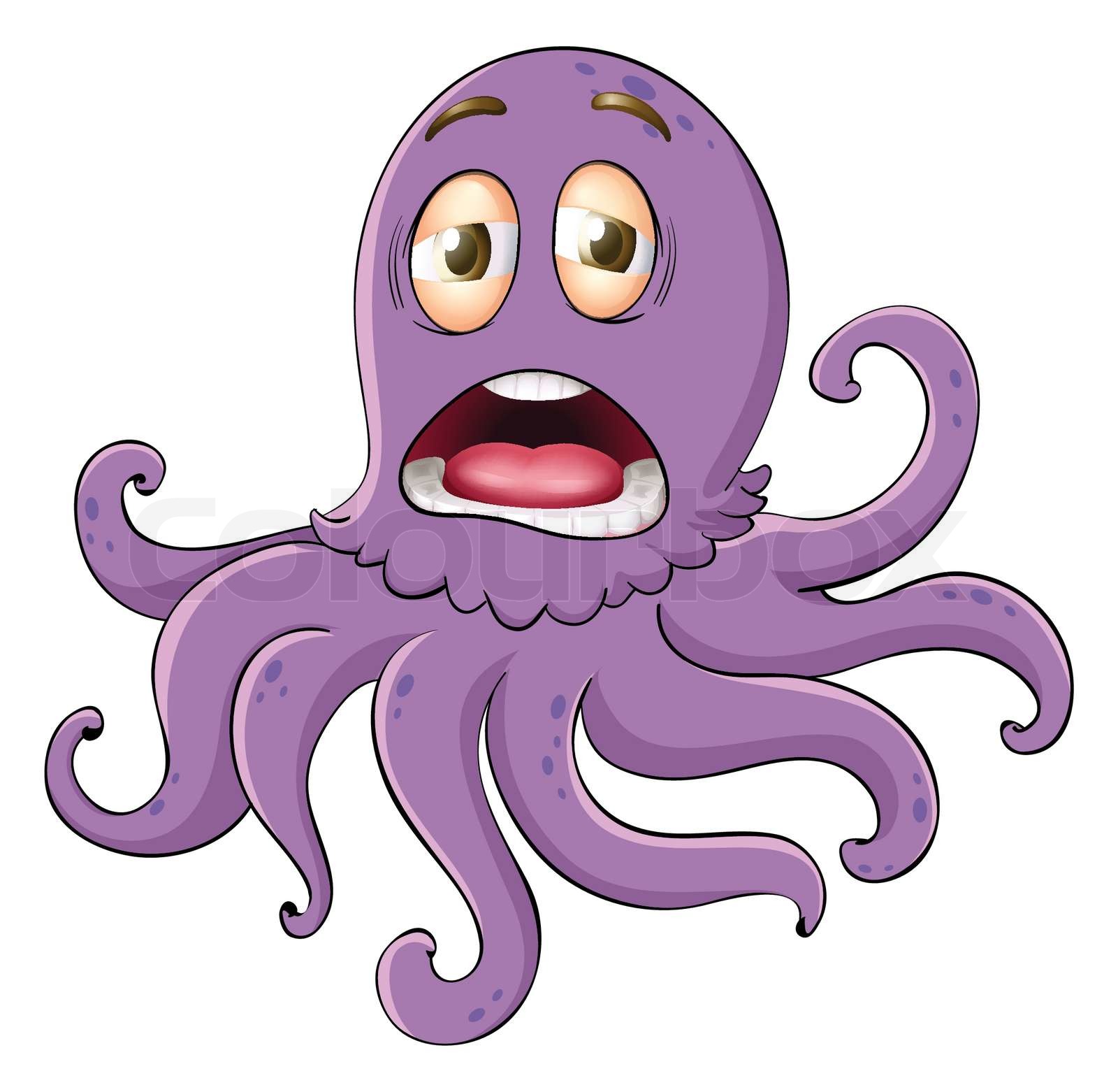 Angry Octopus Cartoon