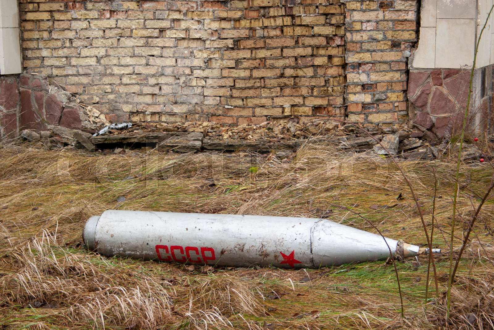Old ussr bomb at city Pripyat ruins, Ukraine. | Stock image | Colourbox