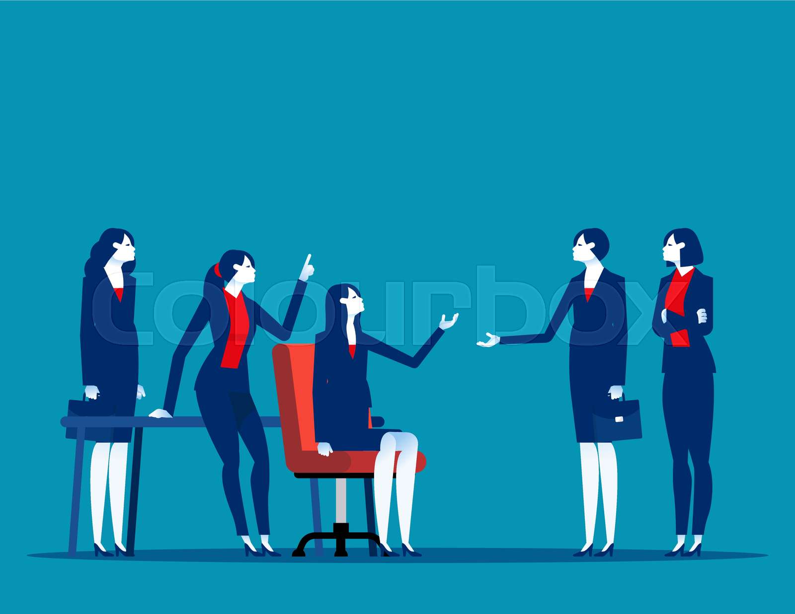 Business colleagues team arguing having dispute in office. Business ...