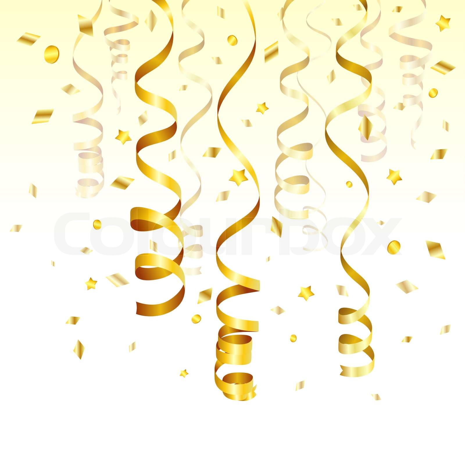 Gold Streamer | Stock image | Colourbox
