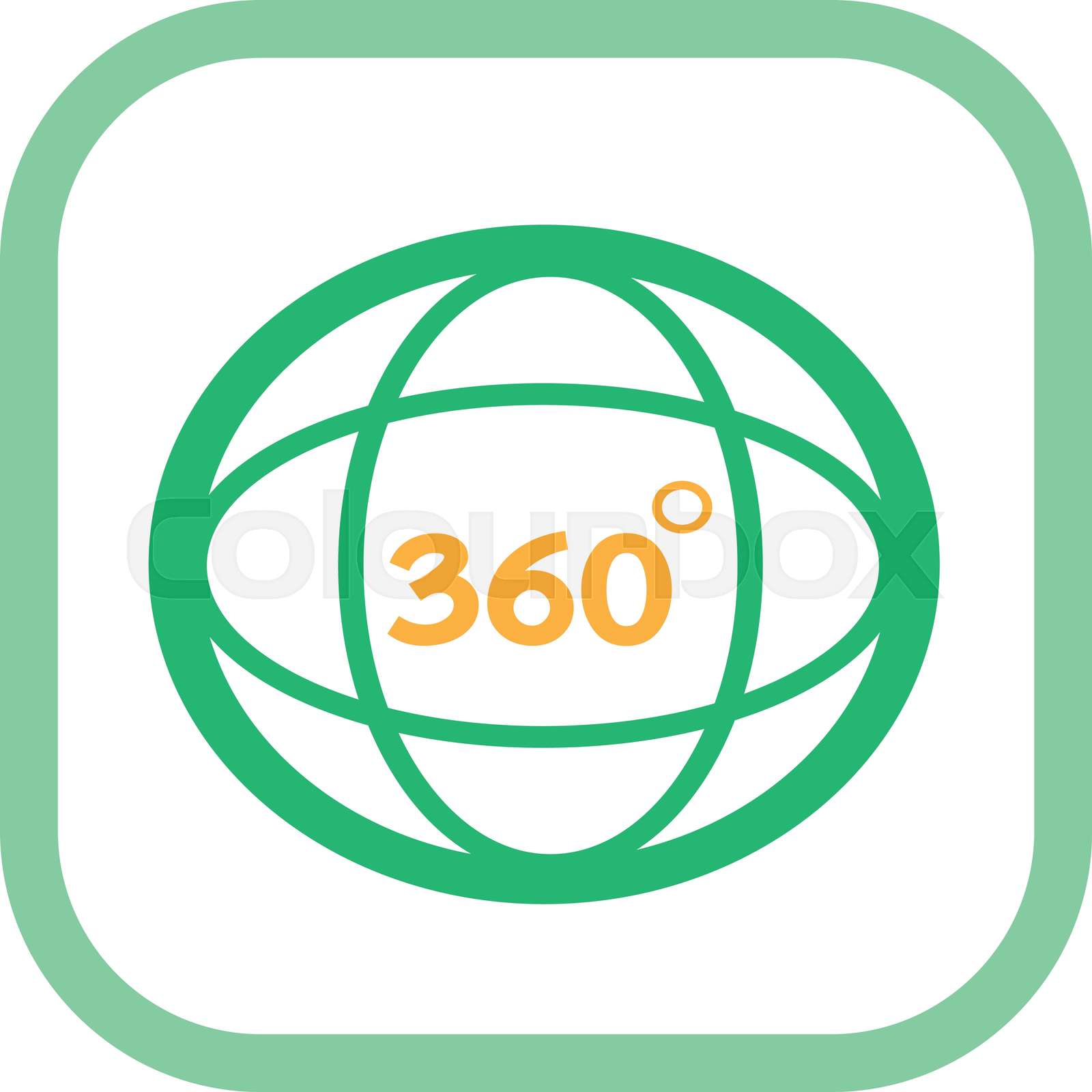 360 Degree icon sign symbol design | Stock vector | Colourbox