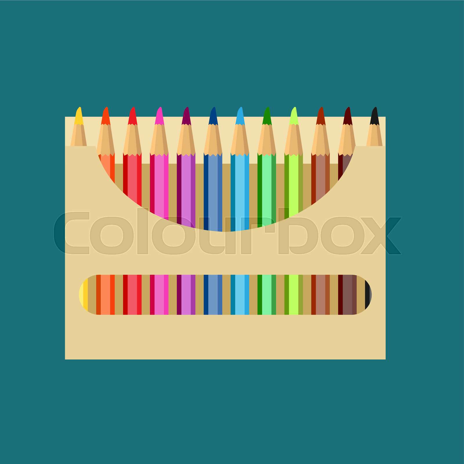 Color Pencil Box Design