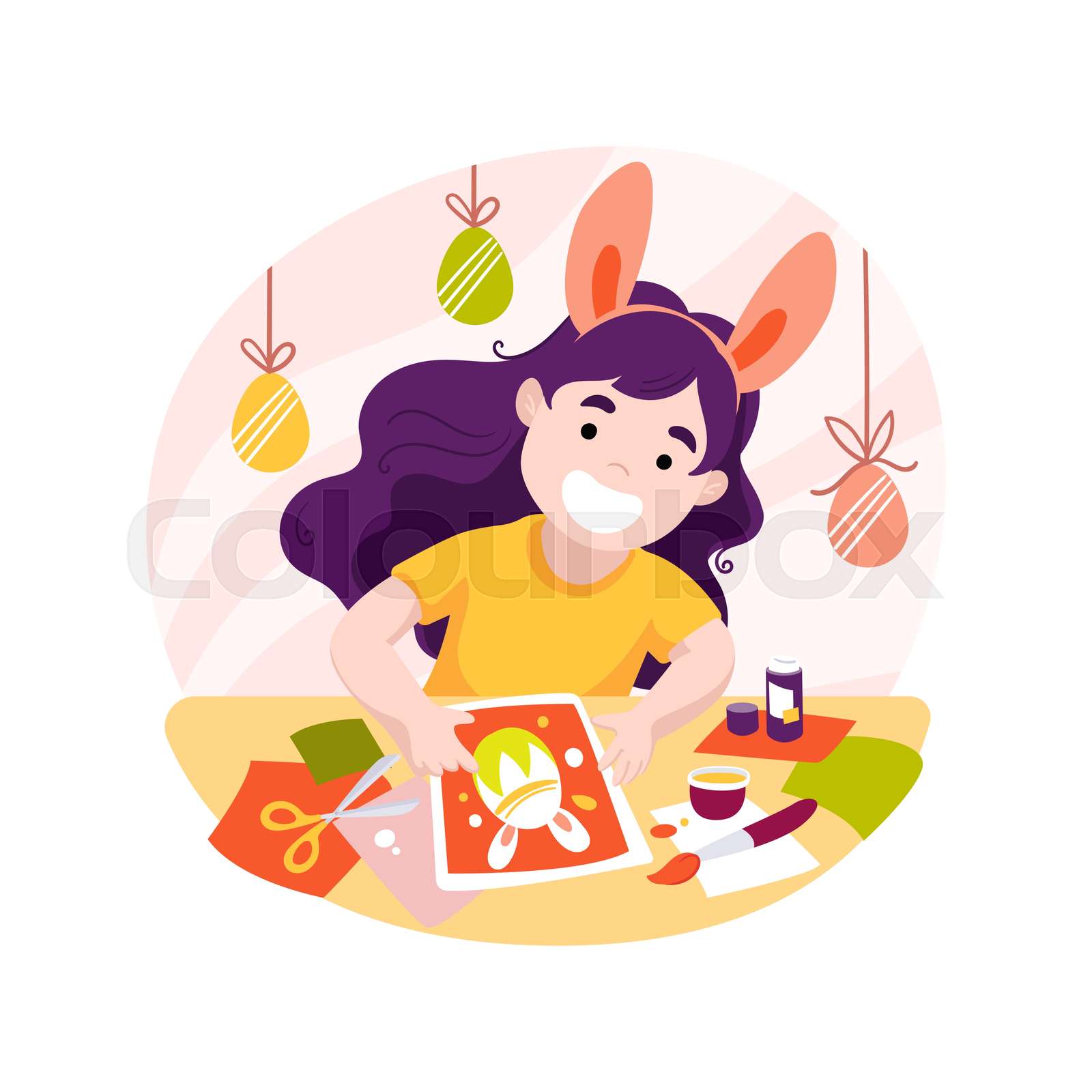Greeting cards isolated cartoon vector illustration. | Stock vector ...