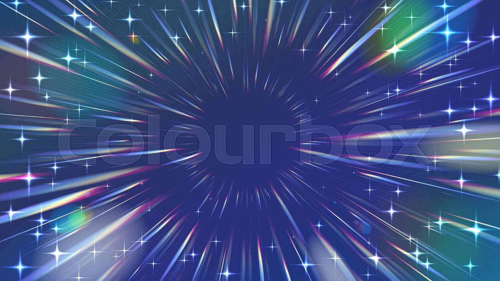 Light radiation background for the night | Stock vector | Colourbox