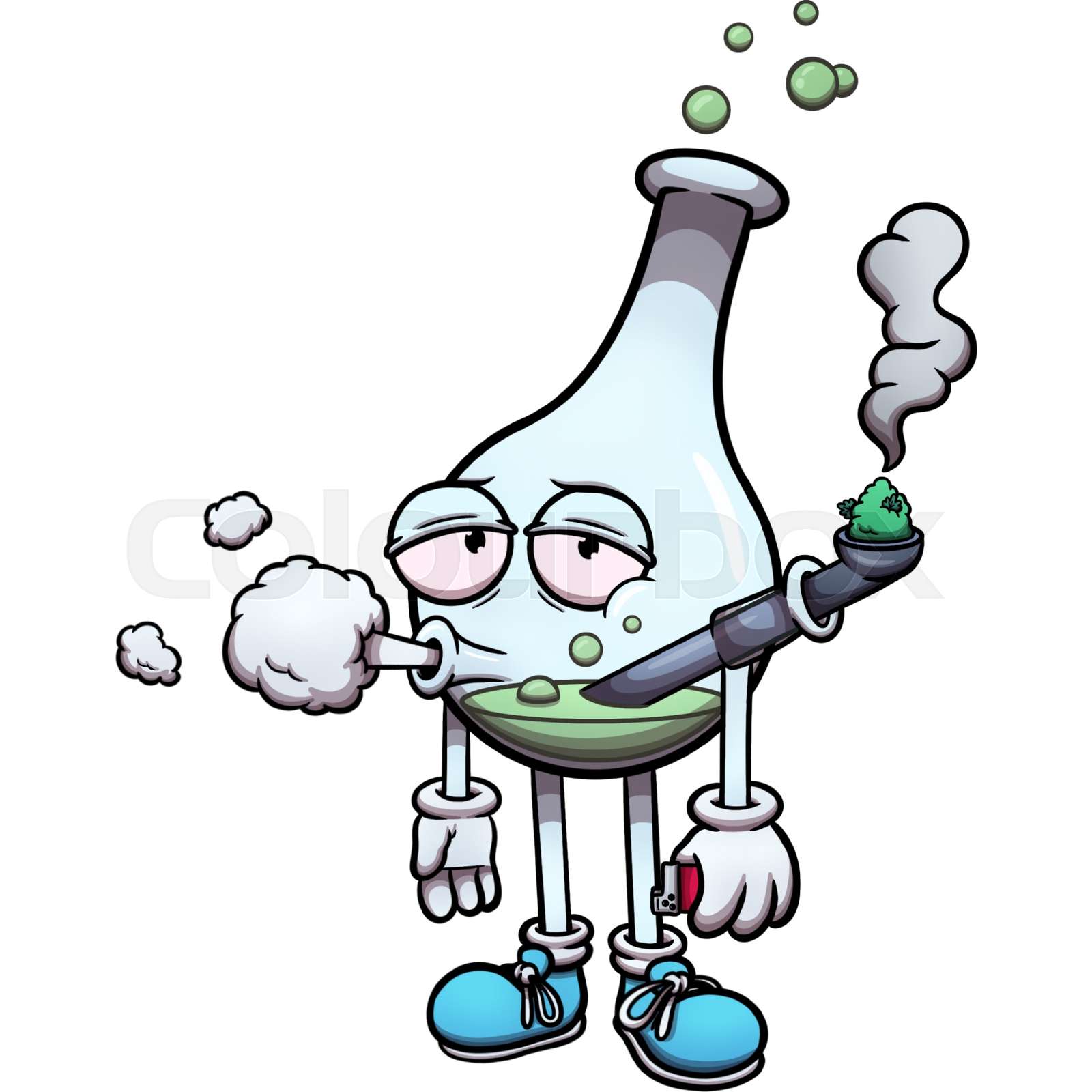 Cartoon Stoned Bong Character Stock Vector Colourbox Cartoon Stoned Bong Character Stock Vector Colourbox