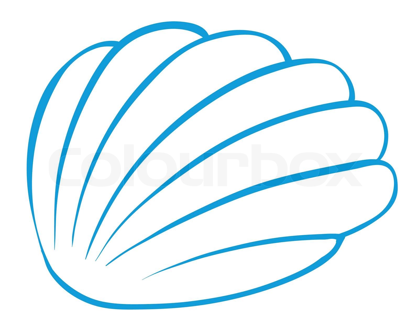 a cockleshell | Stock vector | Colourbox