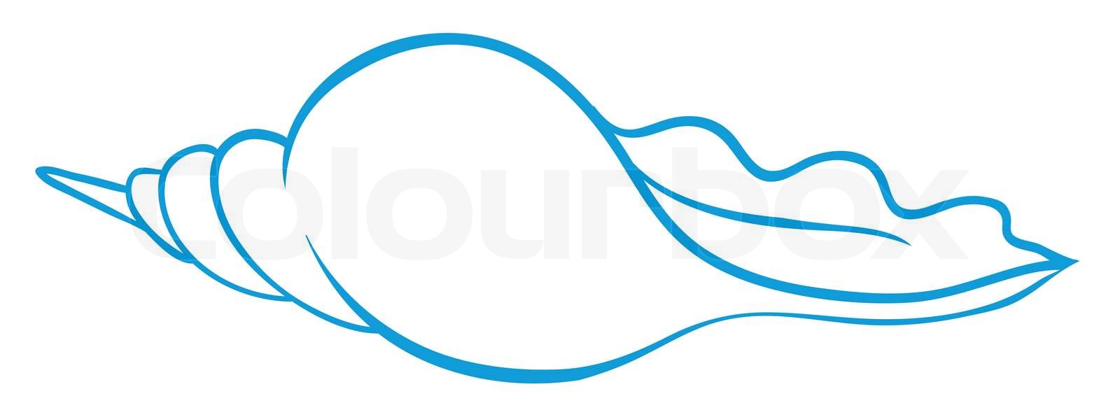 a cockleshell sketch | Stock vector | Colourbox